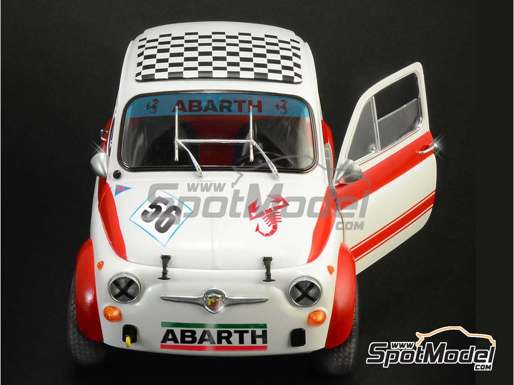 Italeri 4705: Car scale model kit 1/12 scale - Fiat Abarth 695 SS ...