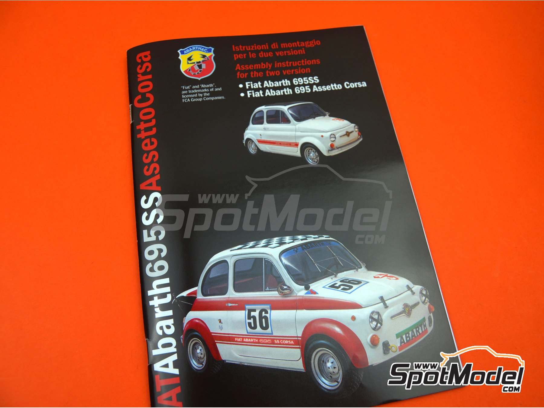 Italeri 4705: Car scale model kit 1/12 scale - Fiat Abarth 695 SS ...