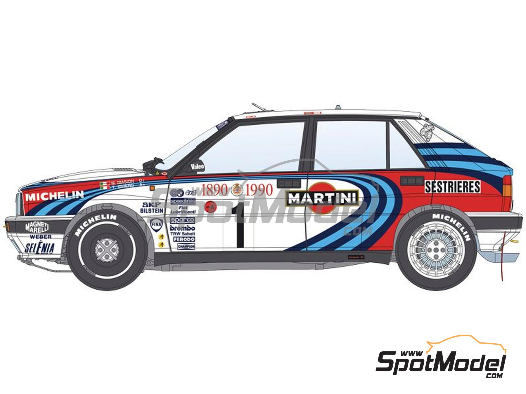 Italeri 4709: Car scale model kit 1/12 scale - Lancia Delta HF ...