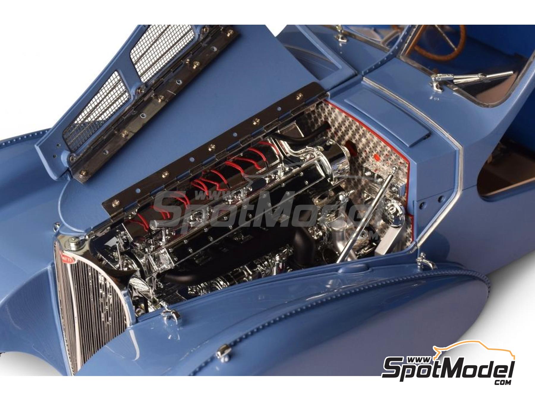 Ixo Collections IXC.BGA.FK: Car scale model kit 1/8 scale - Bugatti ...