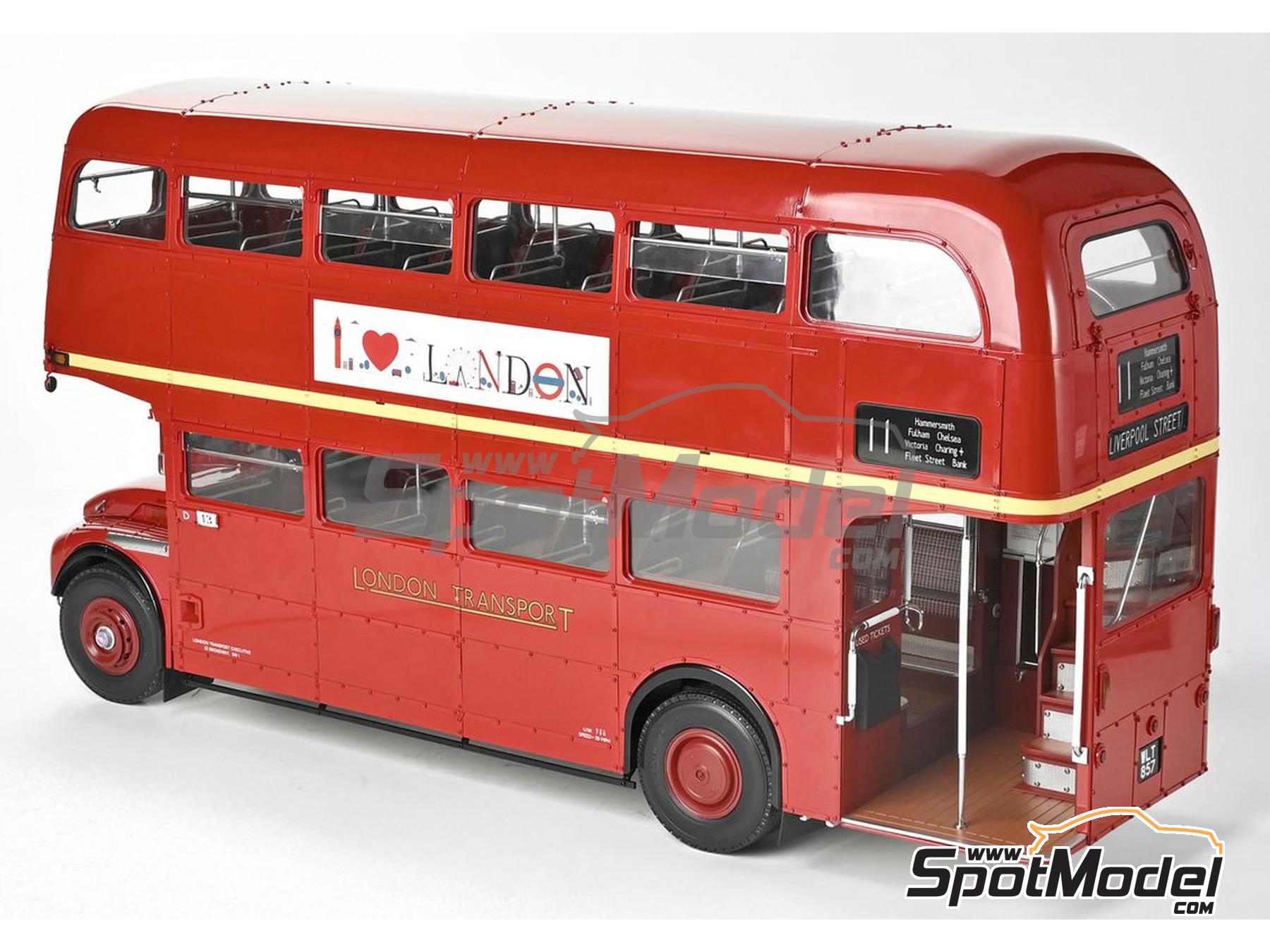 Ixo Collections 520010124: Bus scale model kit 1/12 scale - Routemaster ...