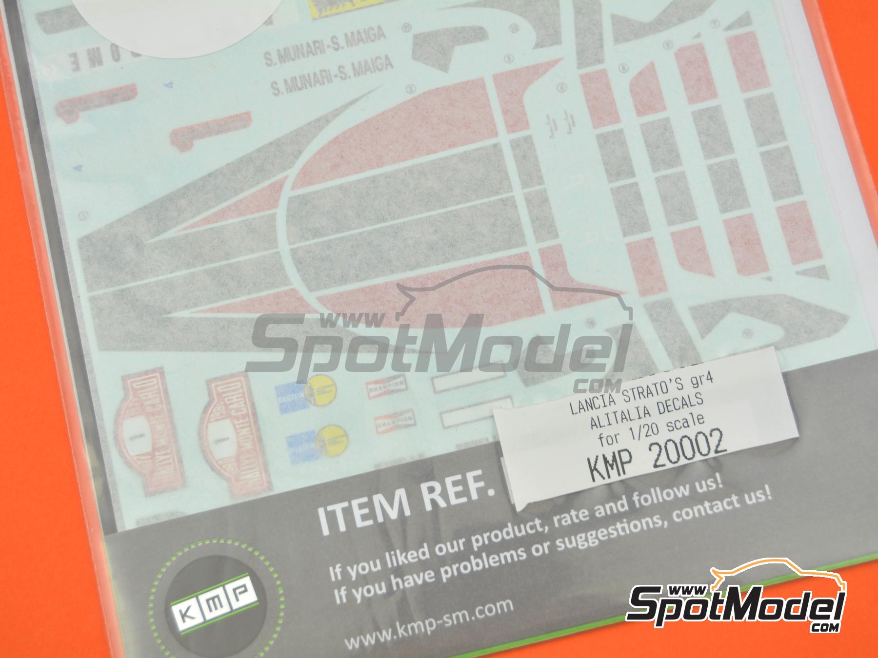 KMP Kool Models Production 20002: Marking / livery 1/20 scale - Lancia ...