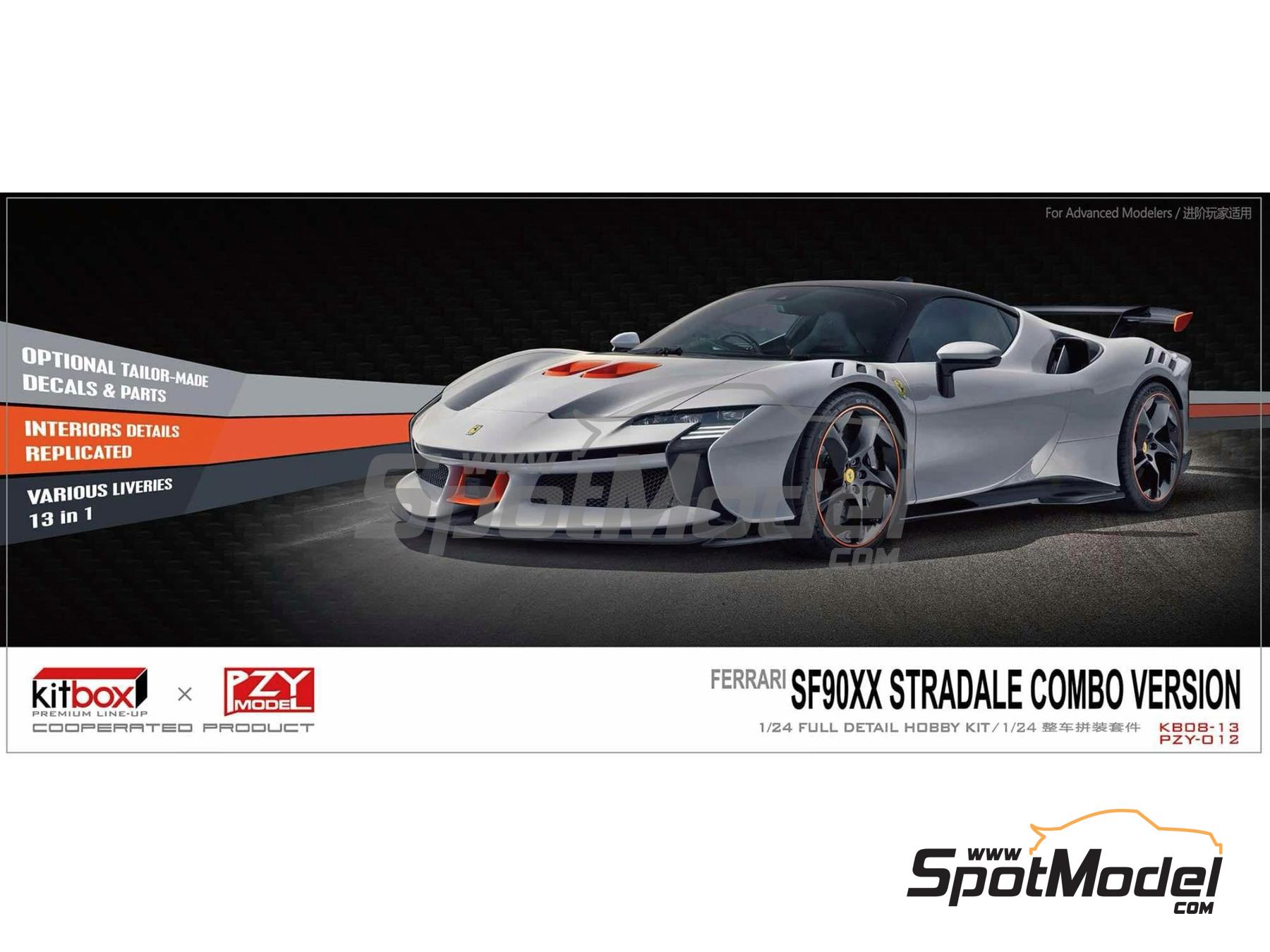 Kitbox PZY Model KB08-13: Car scale model kit 1/24 scale - Ferrari ...