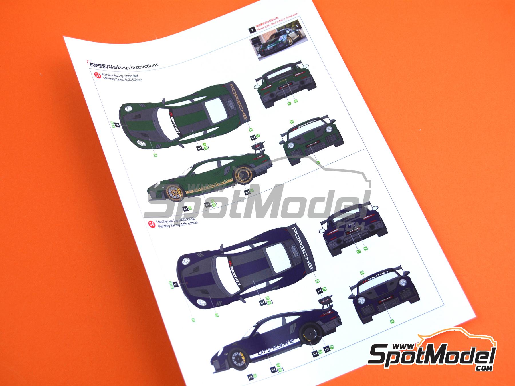 Kitbox PZY Model KB08-14: Car scale model kit 1/24 scale - Porsche 911 ...