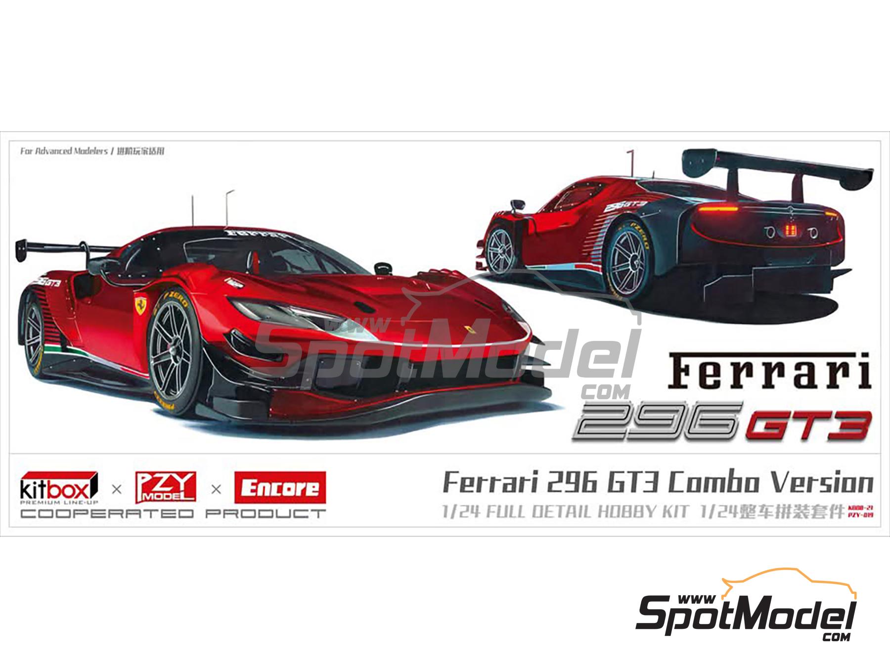 Kitbox PZY Model KB08-21: Car scale model kit 1/24 scale - Ferrari 296 ...