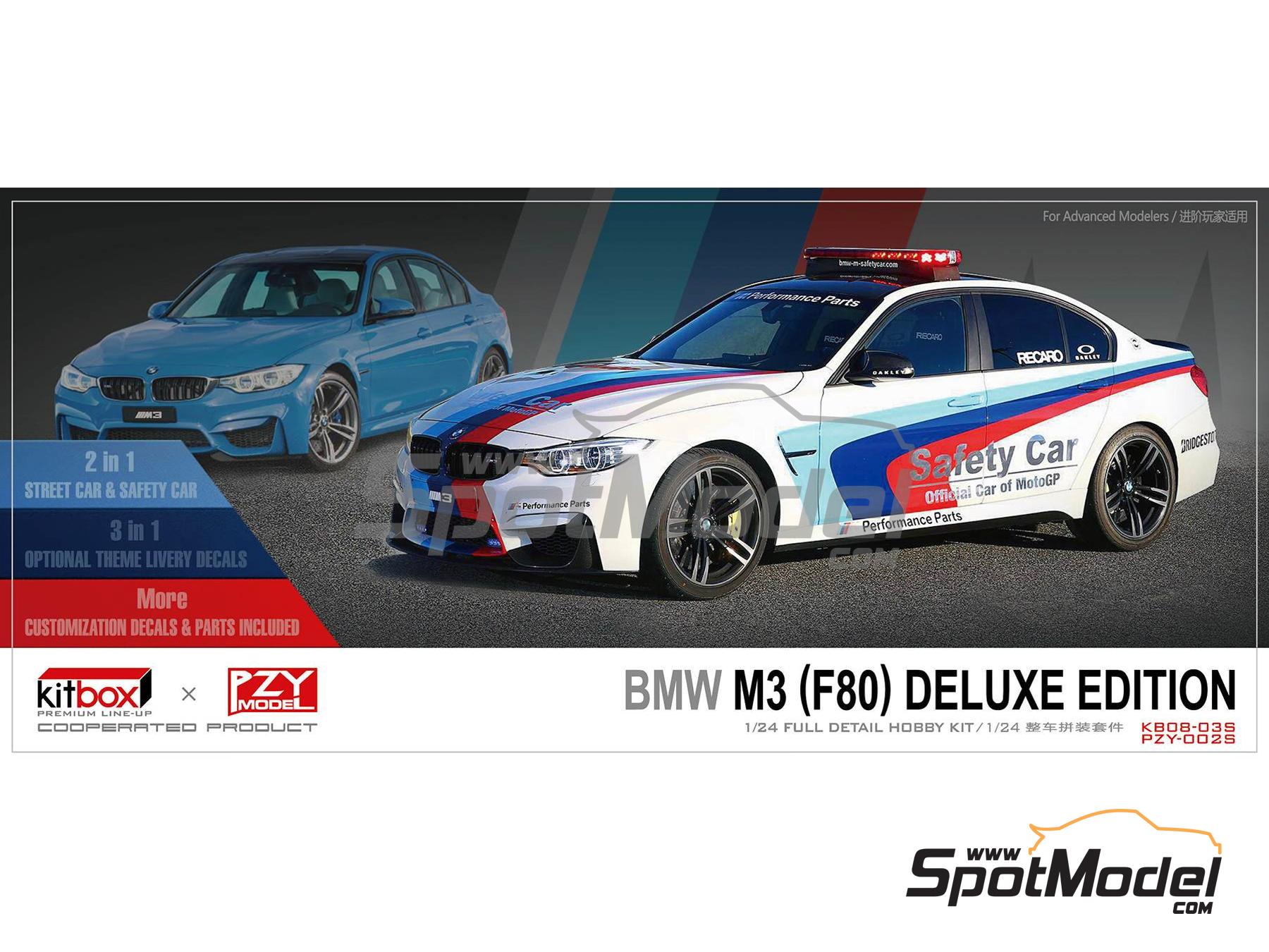 Kitbox PZY Model KB08-35: Car scale model kit 1/24 scale - BMW M3 (F80 ...