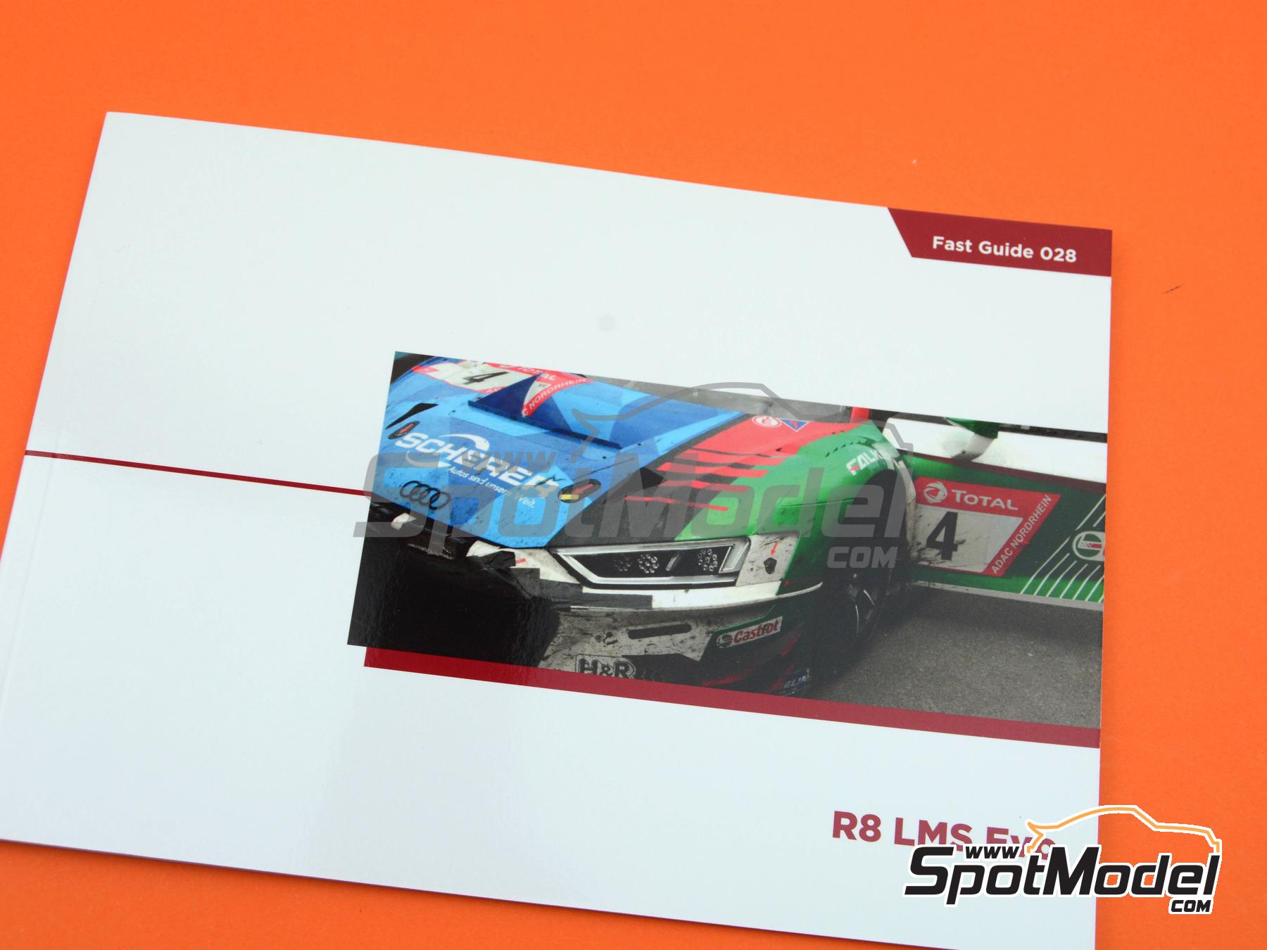 Komakai KOM-FG028: Reference / walkaround book Audi R8 LMS Evo for Meng ...