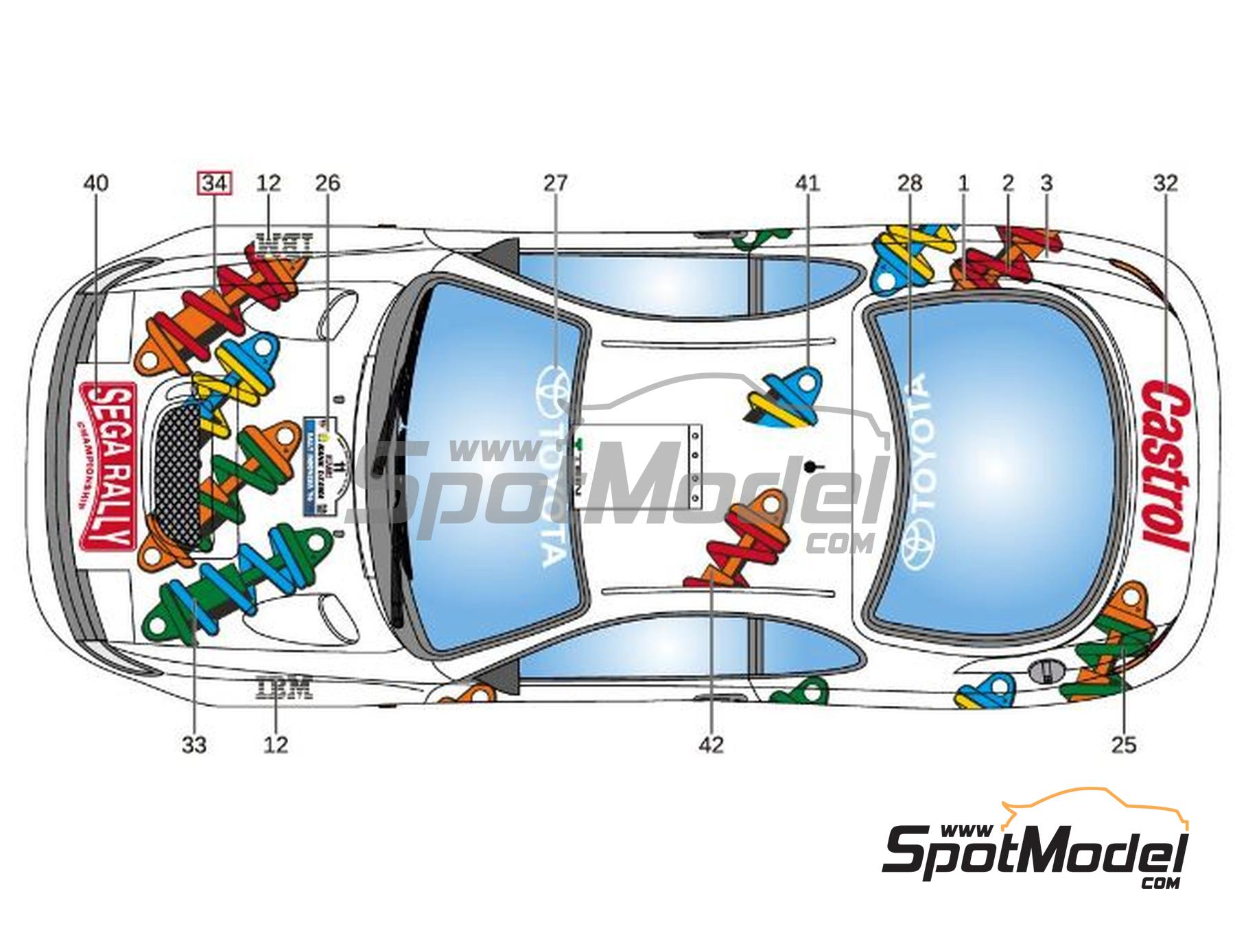 LB Production LB24036: Marking / livery 1/24 scale - Toyota Celica ...
