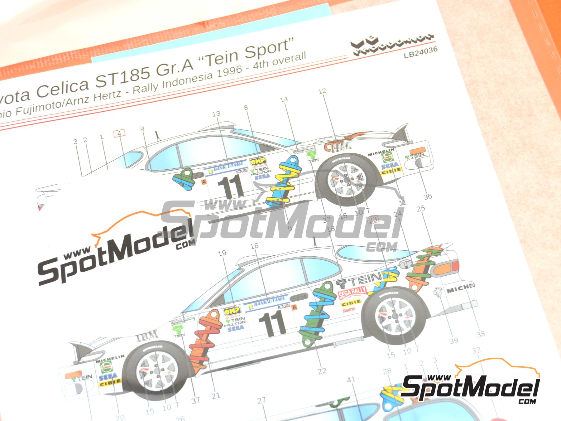 LB Production LB24036: Marking / livery 1/24 scale - Toyota Celica ...