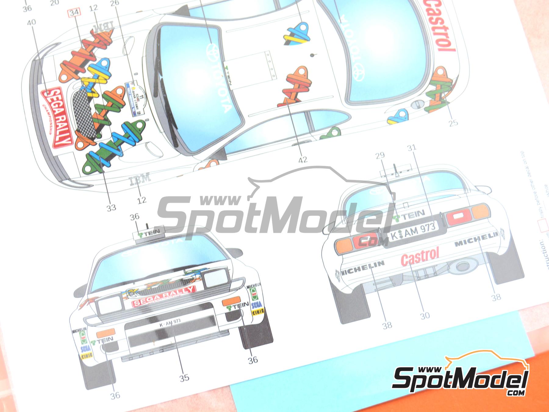 LB Production LB24036: Marking / livery 1/24 scale - Toyota Celica ...