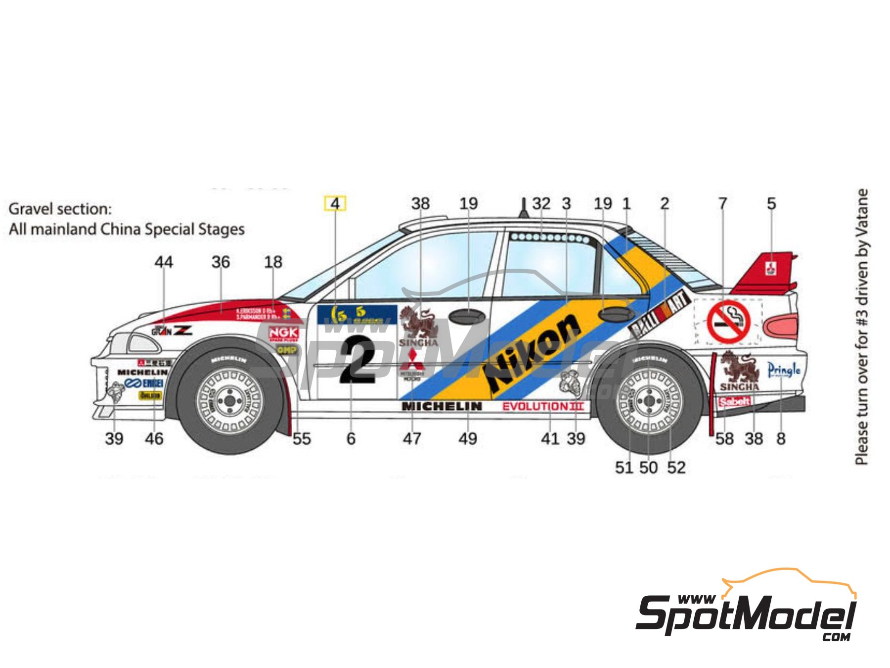 LB Production LB24039: Marking / livery 1/24 scale - Mitsubishi Lancer ...