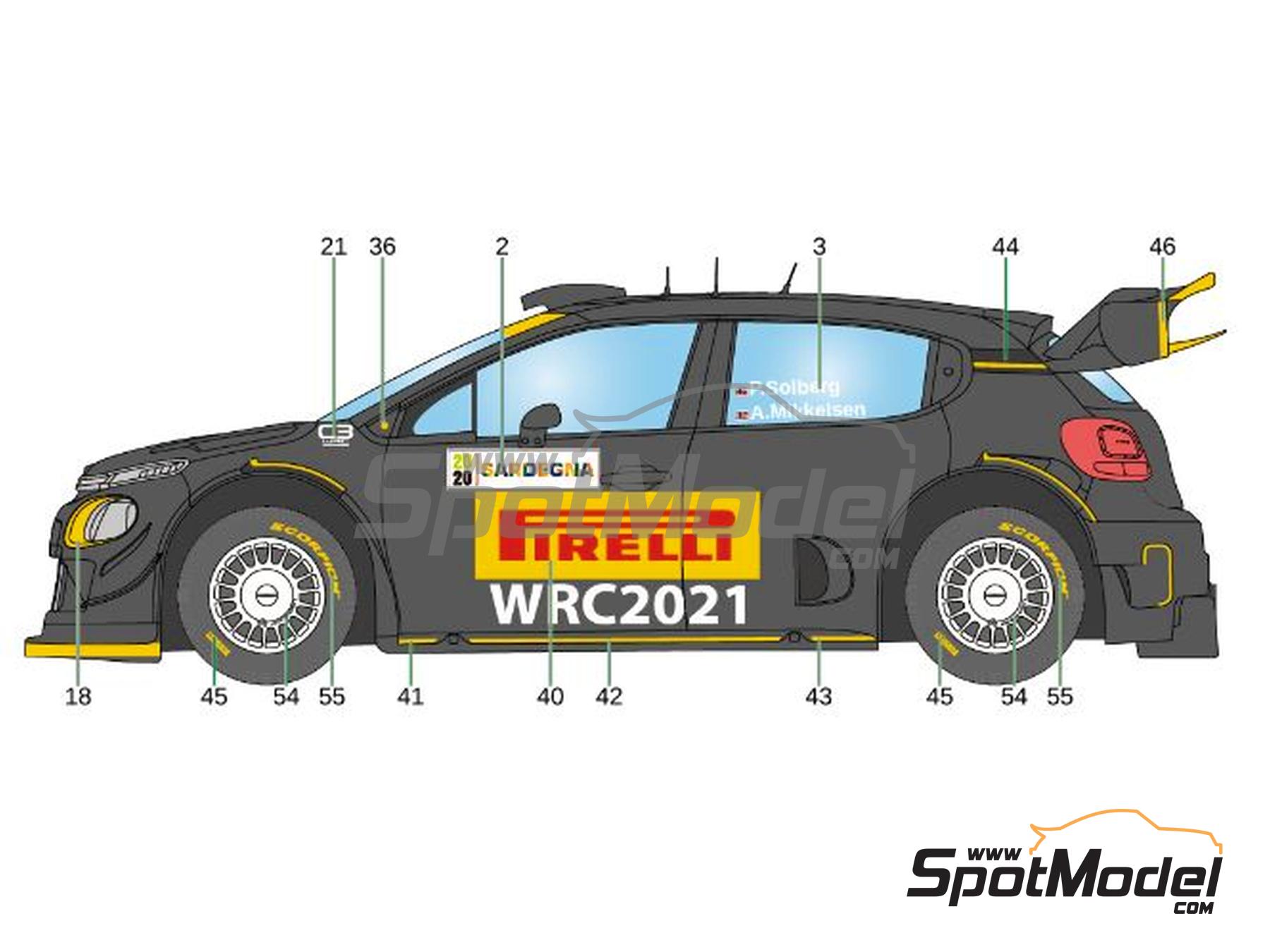 LB Production LB24072: Marking / livery 1/24 scale - Citroen C3 WRC ...