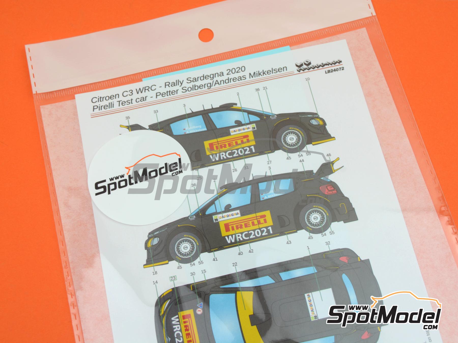 LB Production LB24072: Marking / livery 1/24 scale - Citroen C3 WRC ...