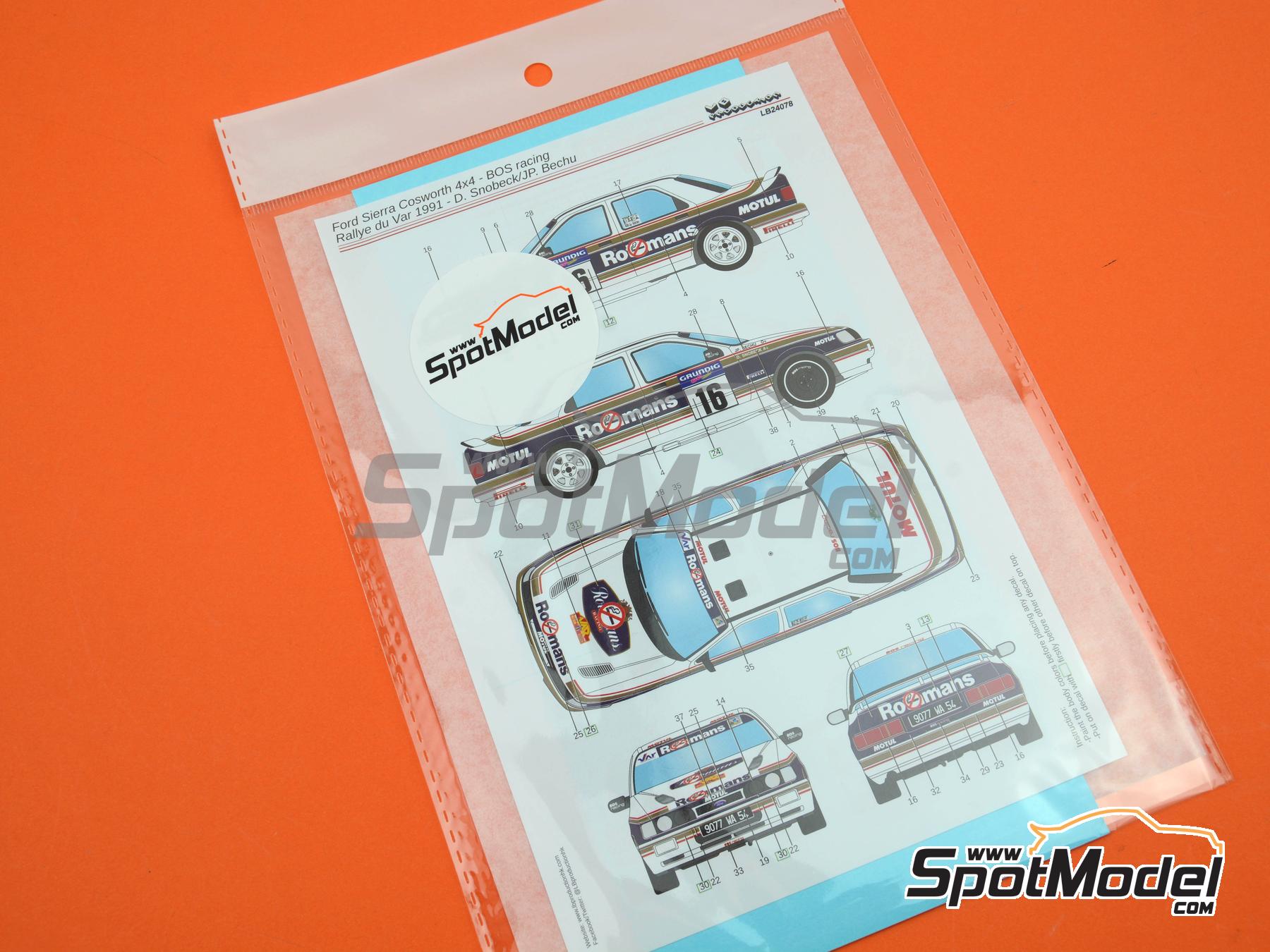 LB Production LB24078: Marking / livery 1/24 scale - Ford Sierra ...