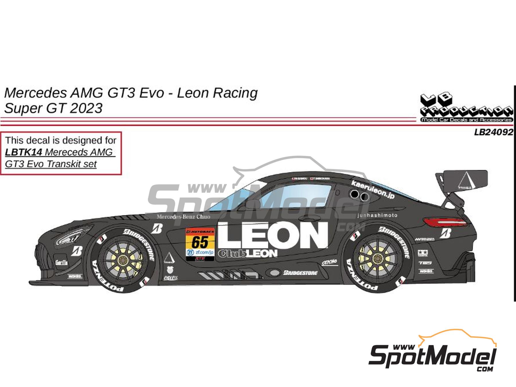 LB Production LB24092: Marking / livery 1/24 scale - Mercedes Benz AMG ...