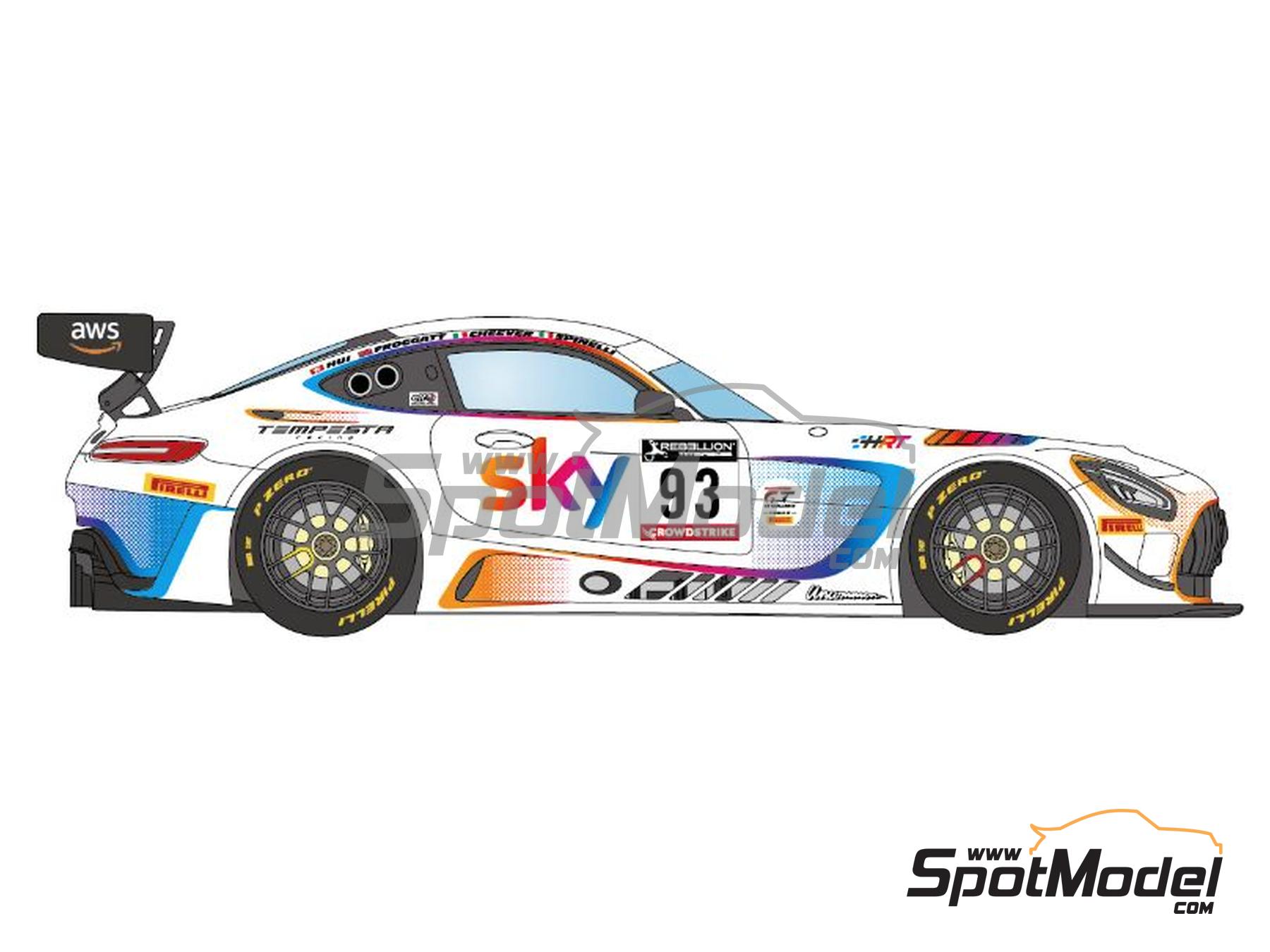 LB Production LB24093: Marking / livery 1/24 scale - Mercedes Benz AMG ...