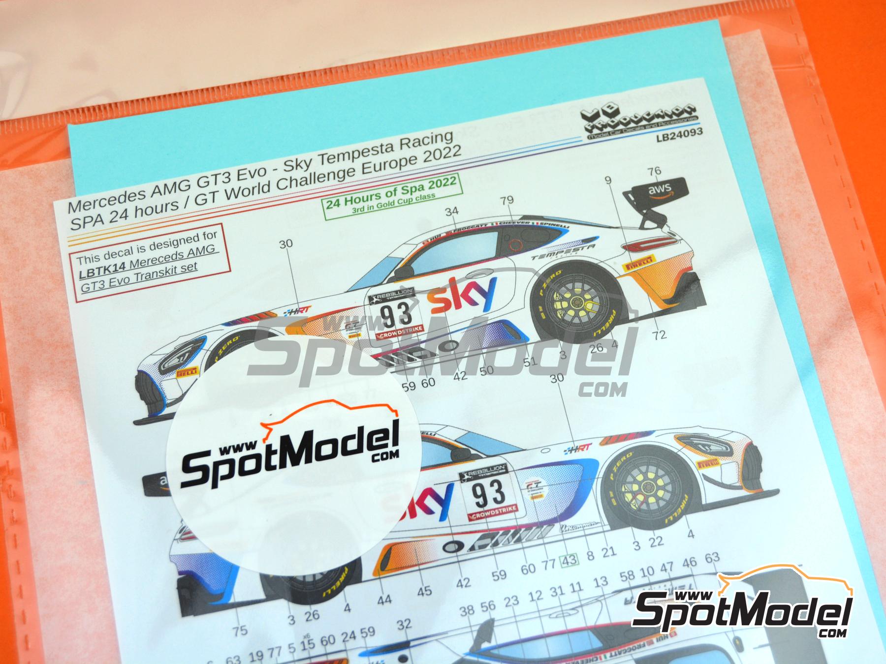 LB Production LB24093: Marking / livery 1/24 scale - Mercedes Benz AMG ...