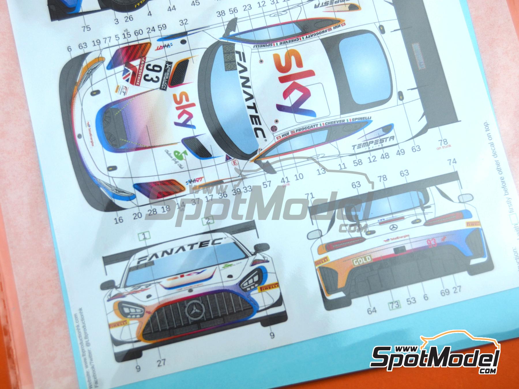 LB Production LB24093: Marking / livery 1/24 scale - Mercedes Benz AMG ...