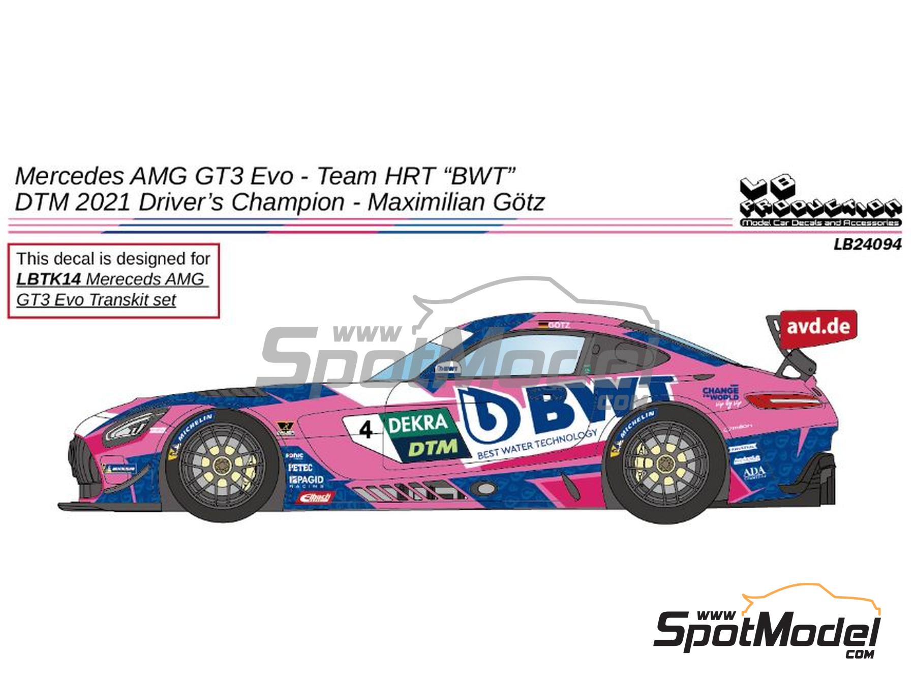 LB Production LB24094: Marking / livery 1/24 scale - Mercedes Benz AMG ...