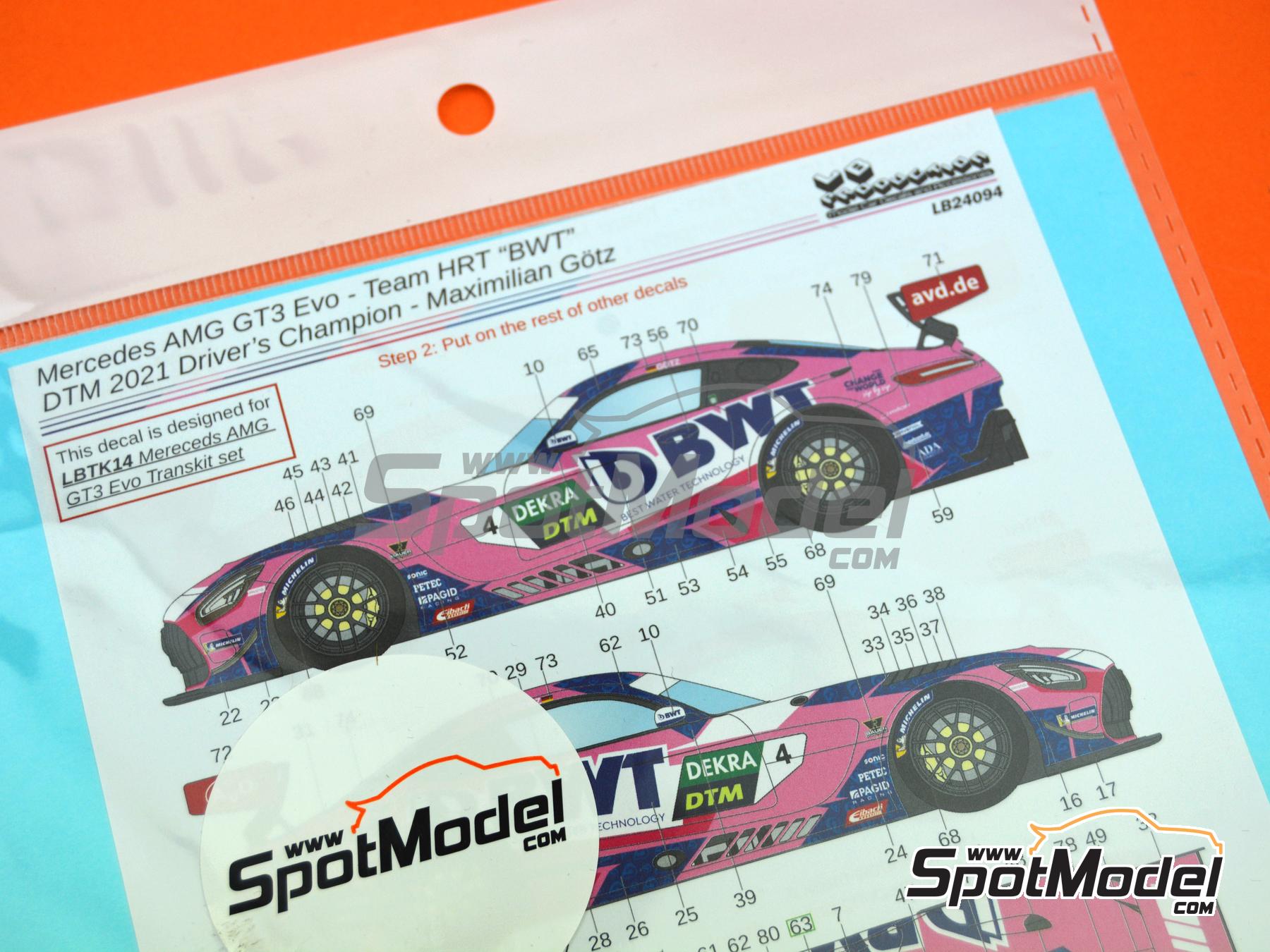 LB Production LB24094: Marking / livery 1/24 scale - Mercedes Benz AMG ...