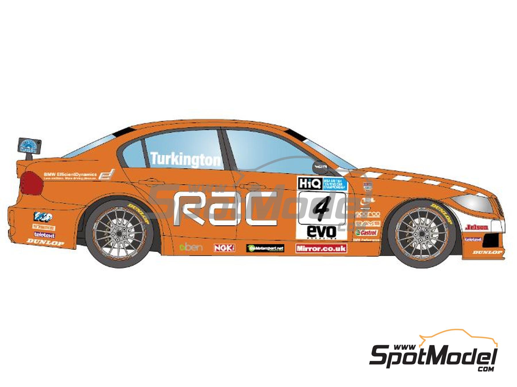 LB Production LB24096: Marking / livery 1/24 scale - BMW 320si E90 RAC ...