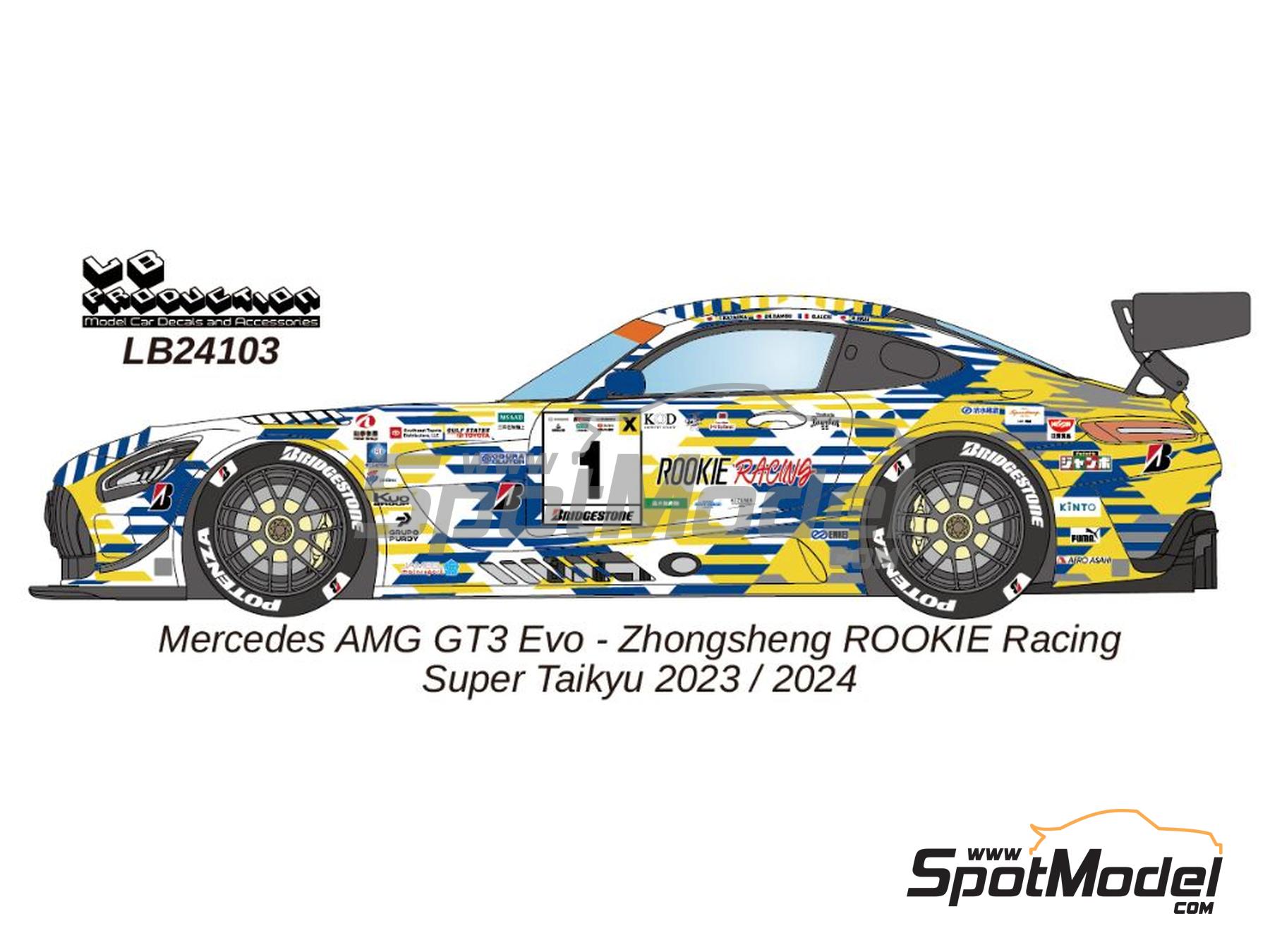 LB Production LB24103: Marking / livery 1/24 scale - Mercedes Benz AMG ...
