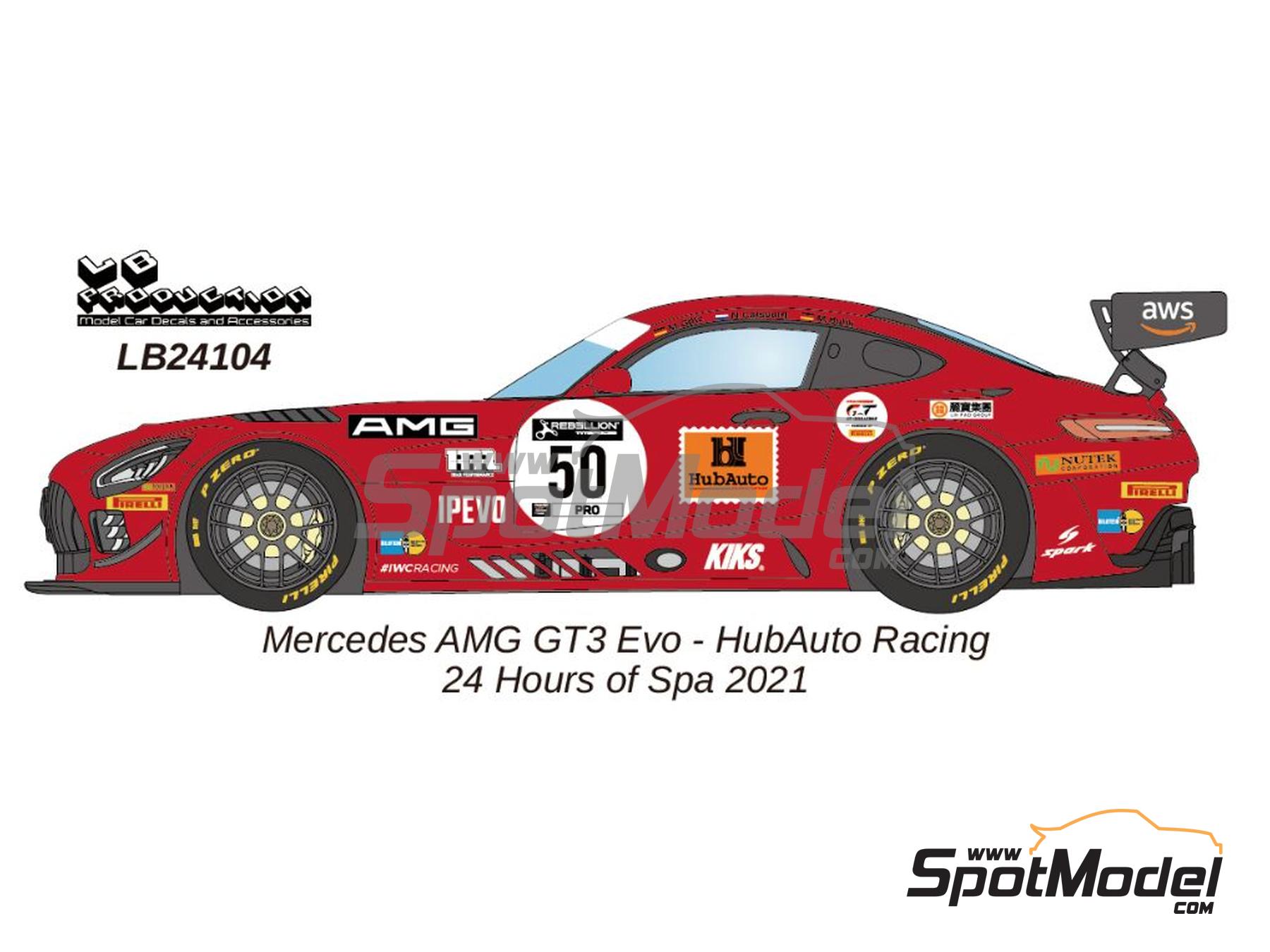 LB Production LB24104: Marking / livery 1/24 scale - Mercedes Benz AMG ...