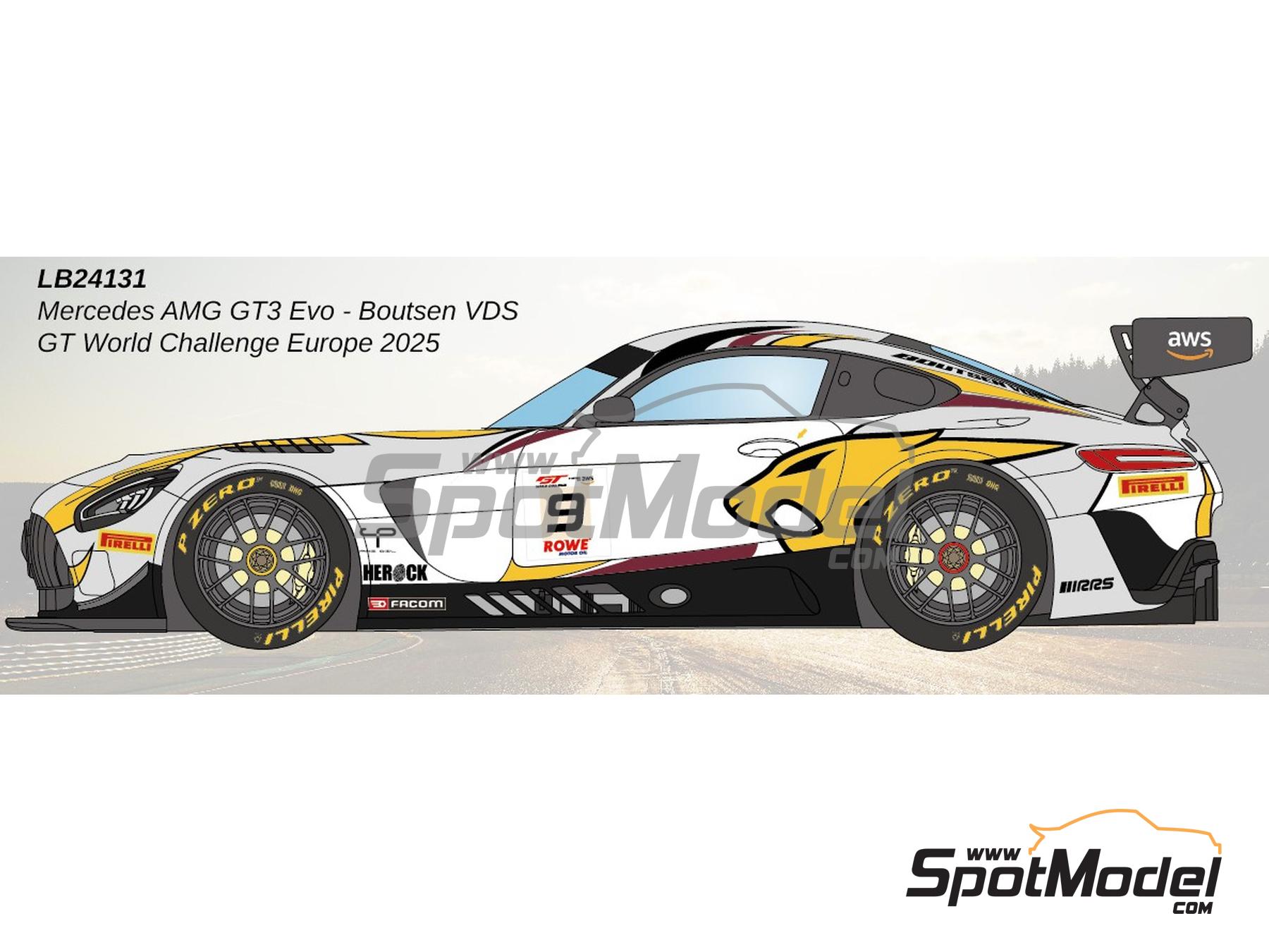 LB Production LB24131: Marking / livery 1/24 scale - Mercedes Benz AMG ...