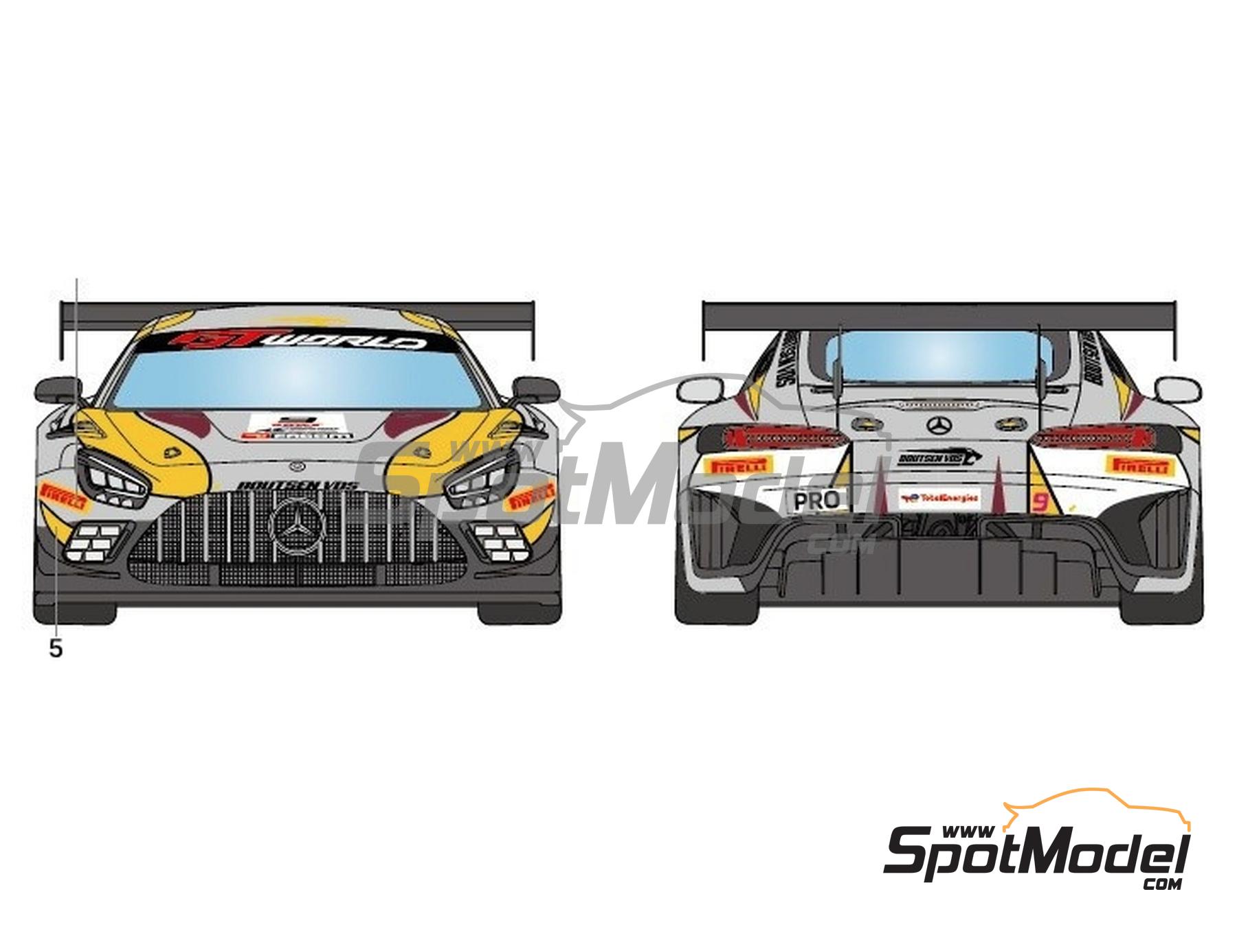 LB Production LB24131: Marking / livery 1/24 scale - Mercedes Benz AMG ...
