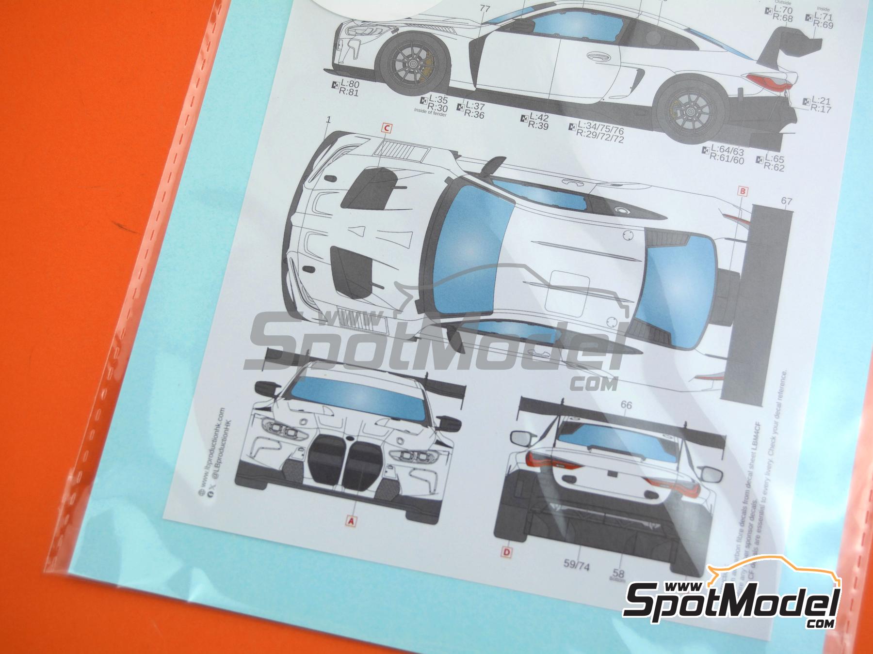 LB Production LBM4CF: Carbon fibre pattern decal set 1/24 scale - BMW ...