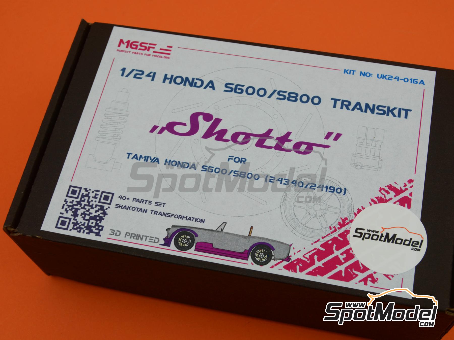 MGSF UK24-016A: Transkit 1/24 scale - Honda S600/S800 Shakotan Shotto - for Tamiya references ...