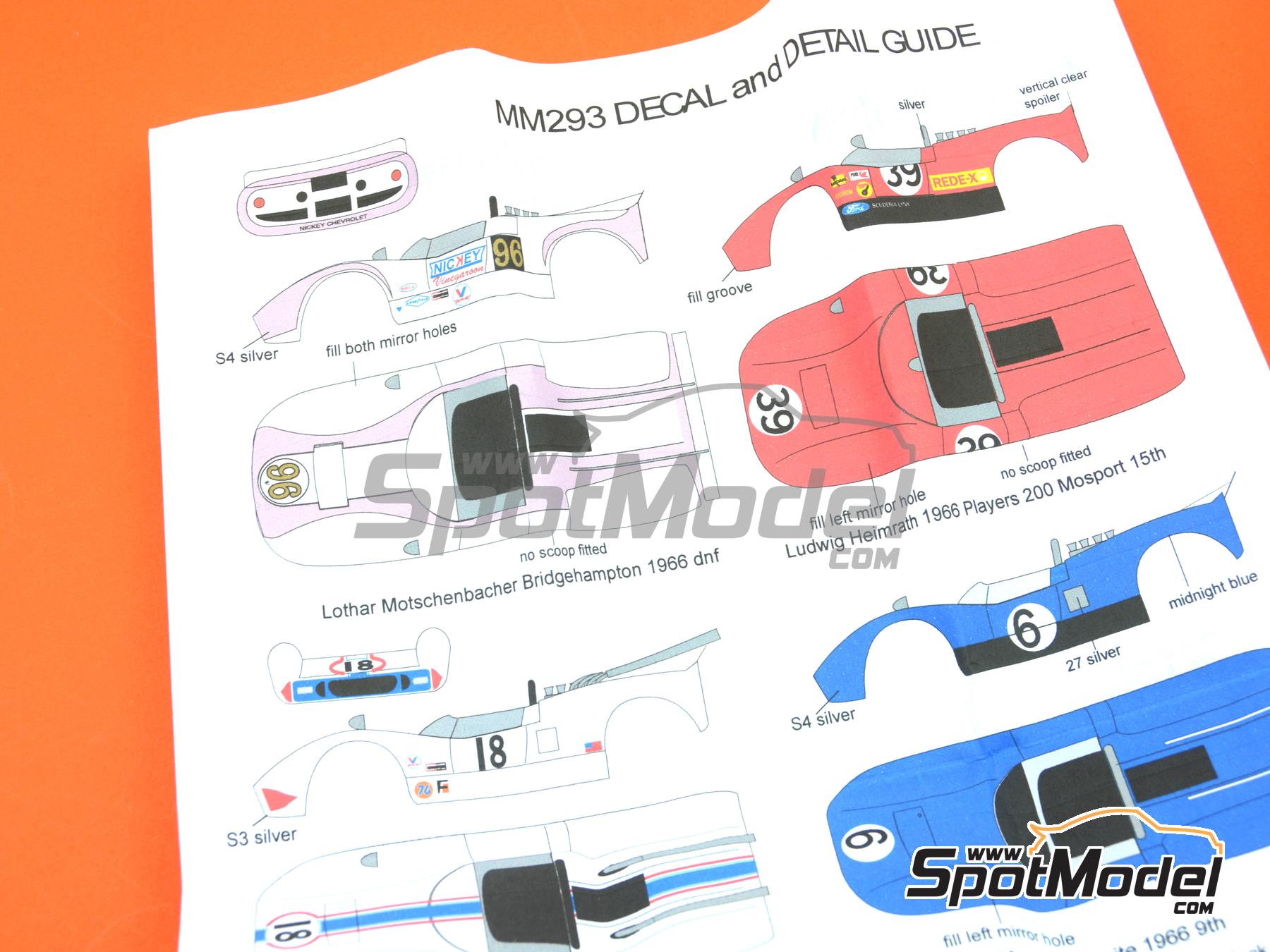 Marsh Models MM293: Car scale model kit 1/43 scale - McLaren M1B #6, 18 ...