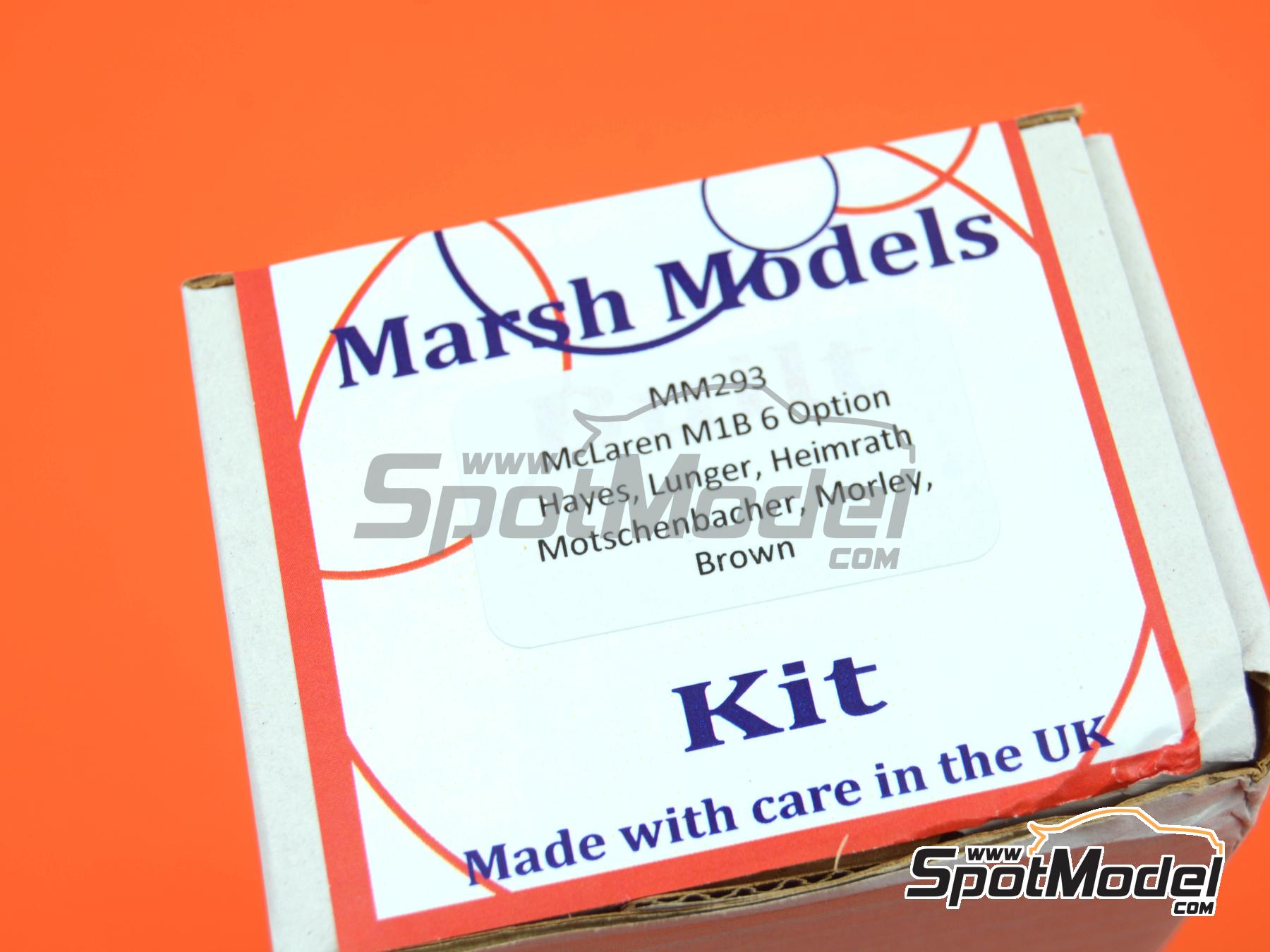 Marsh Models MM293: Car scale model kit 1/43 scale - McLaren M1B #6, 18 ...