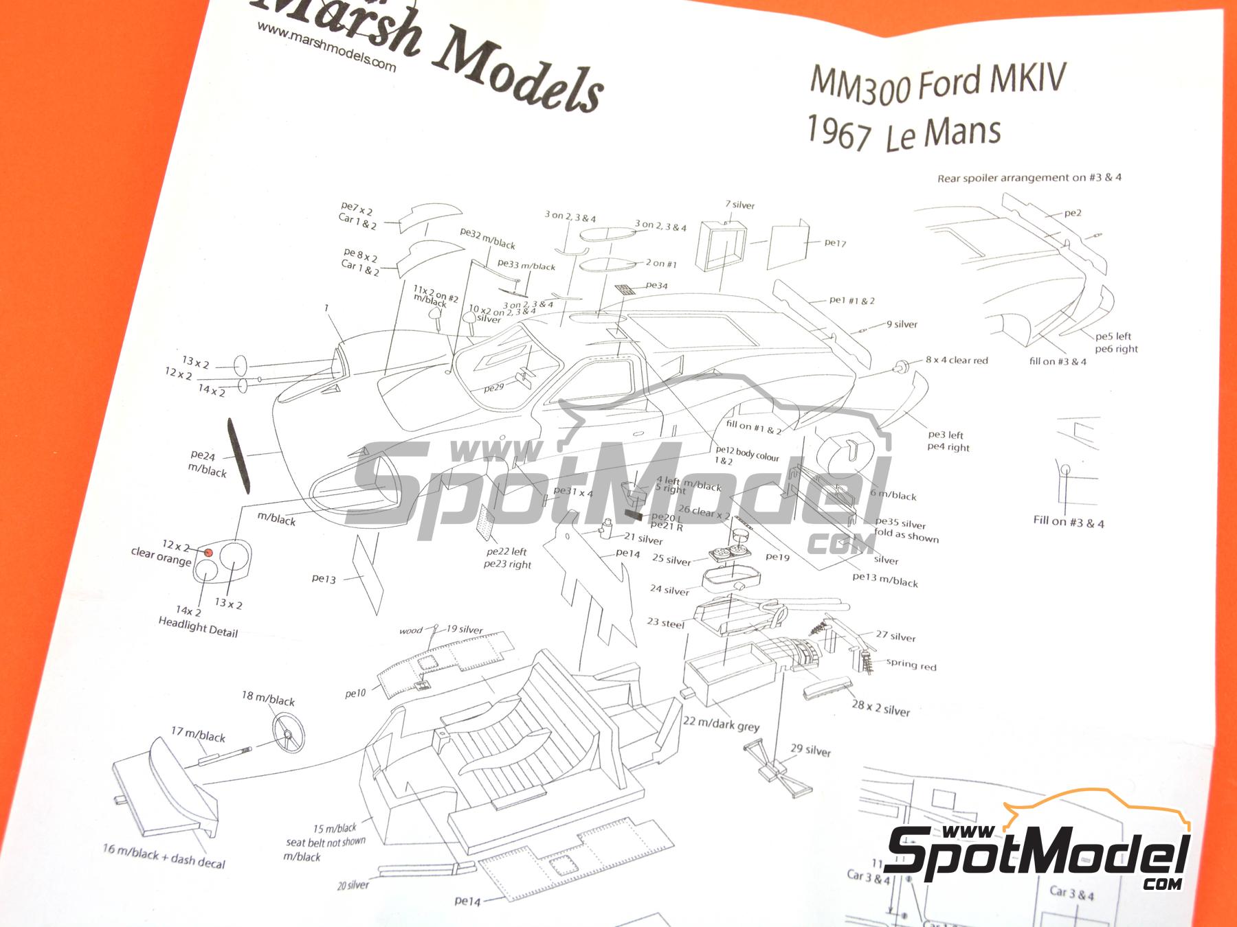 Marsh Models MM300: Car scale model kit 1/43 scale - Ford GT40 Mk IV ...