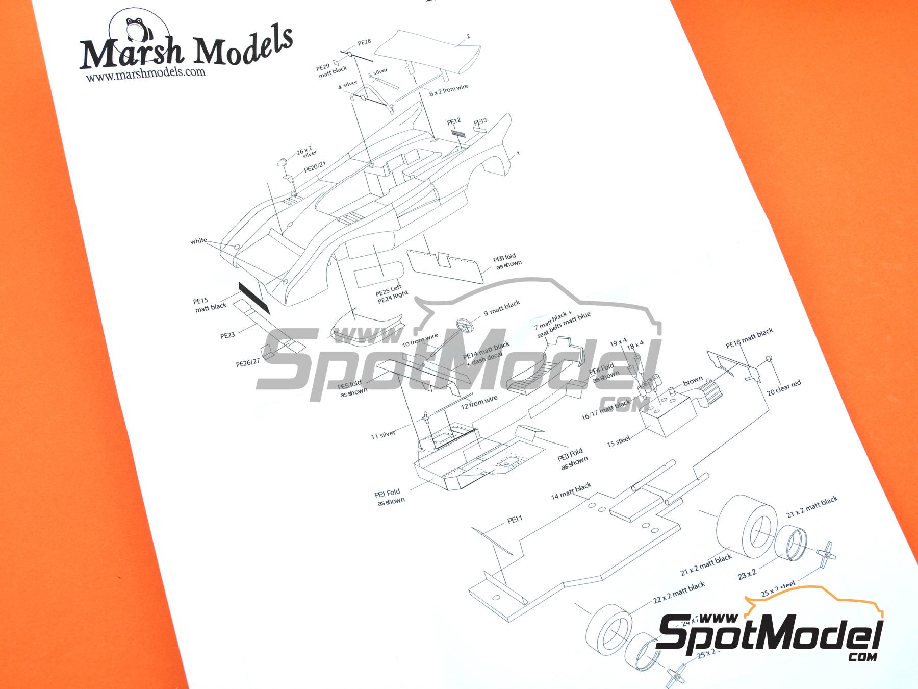 Marsh Models MM302: Car scale model kit 1/43 scale - McLaren M8F Young ...