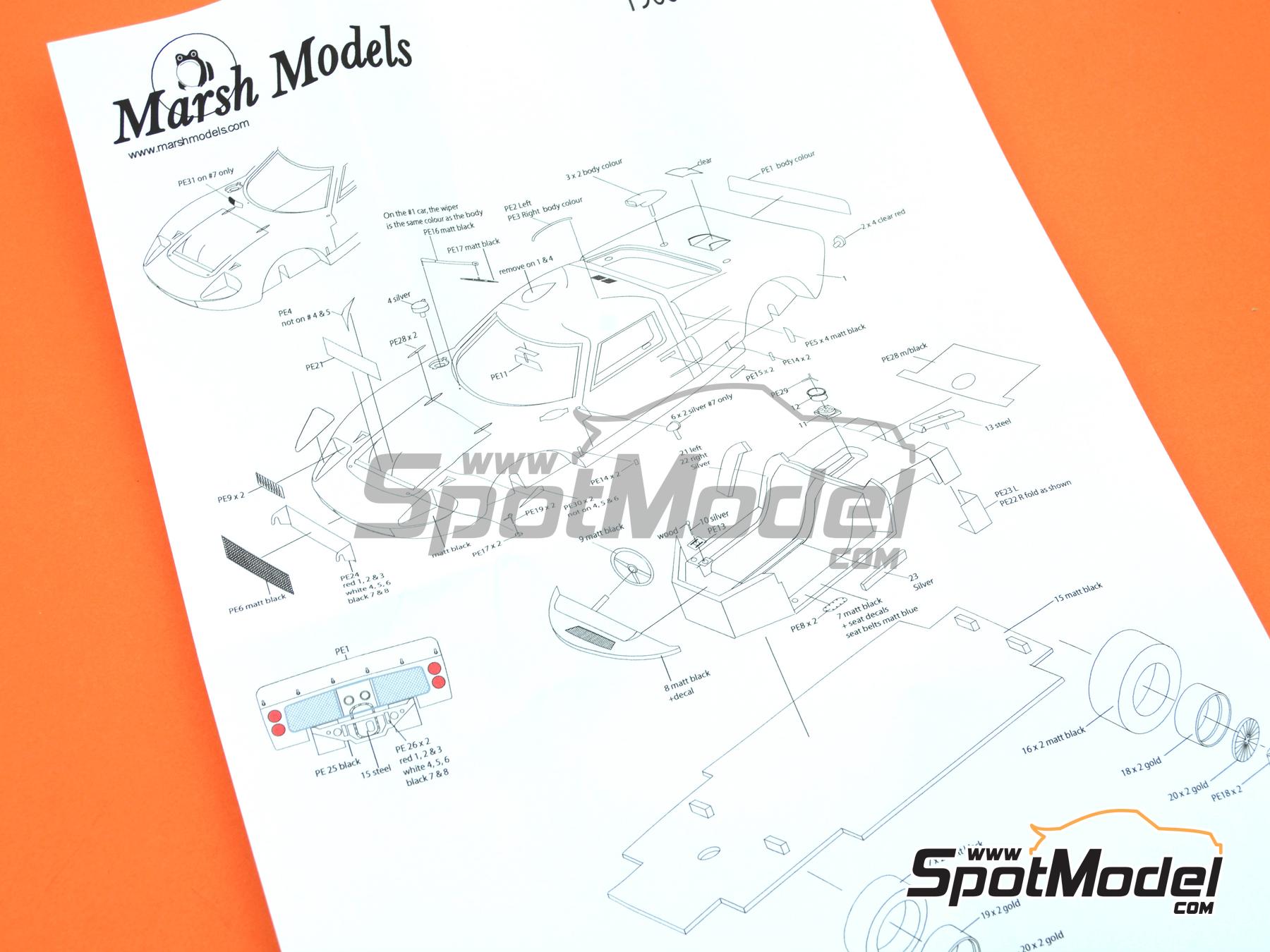 Marsh Models MM307: Car scale model kit 1/43 scale - Ford GT40 MK II ...