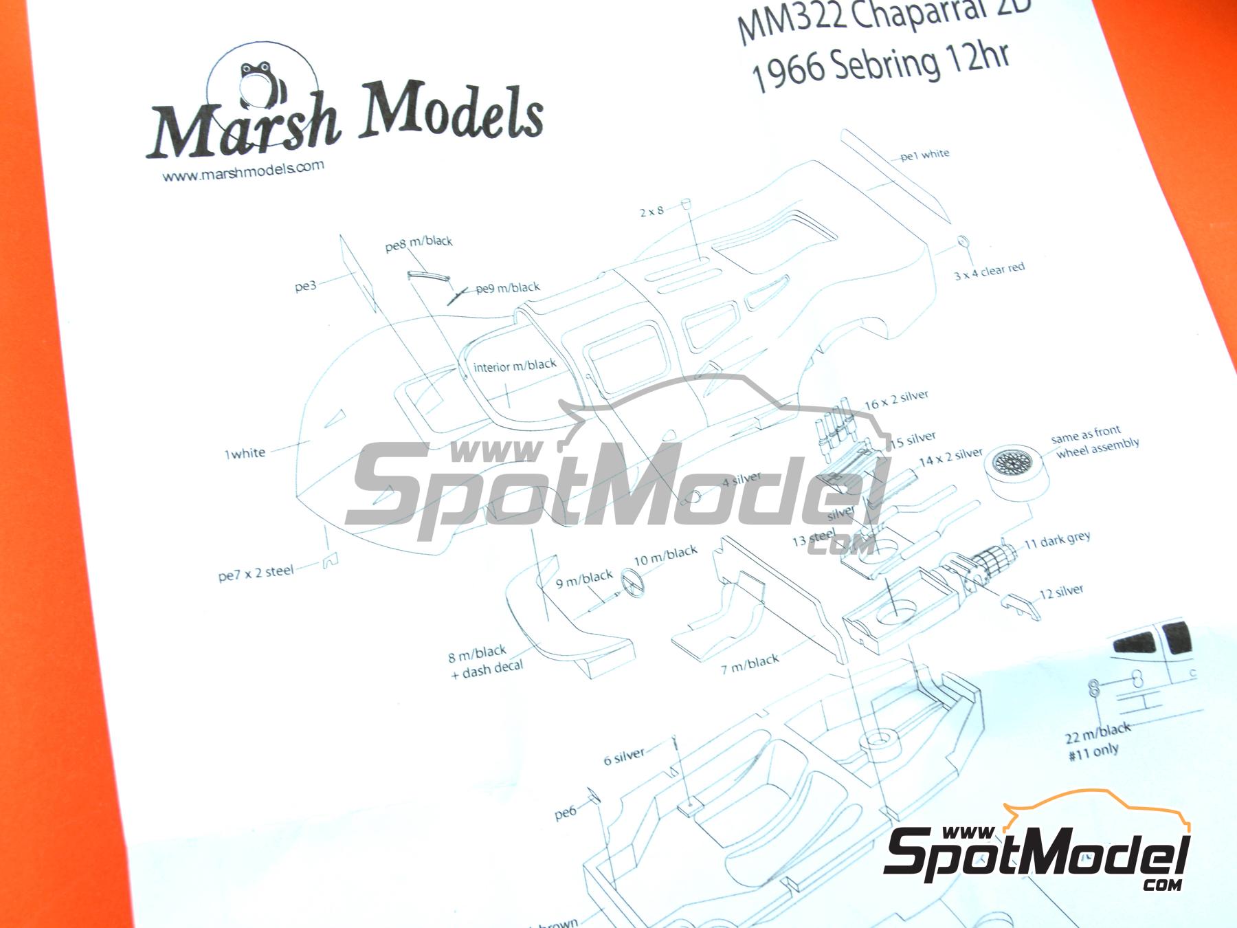 Marsh Models MM322: Car scale model kit 1/43 scale - Chaparral 2D ...
