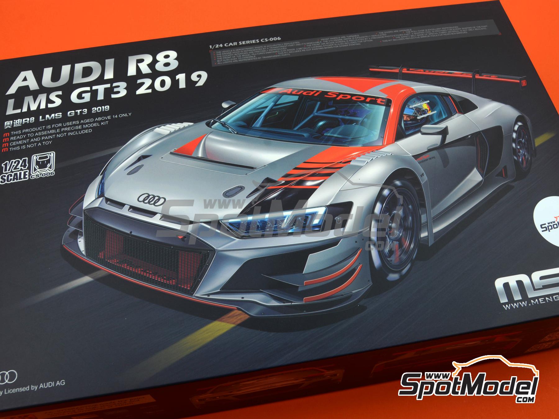 Meng Model CS-006: Car scale model kit 1/24 scale - Audi R8 LMS GT3 ...