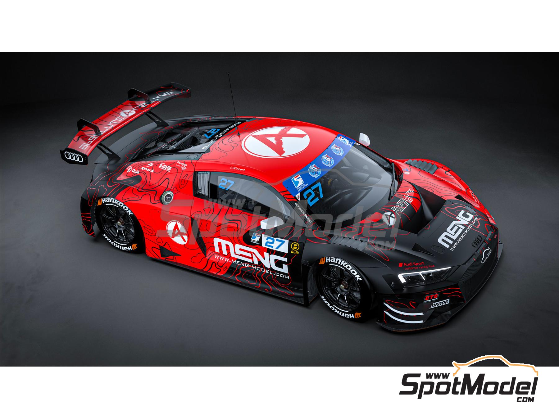 Meng Model CS-009: Car scale model kit 1/24 scale - Audi R8 LMS GT3 Evo ...