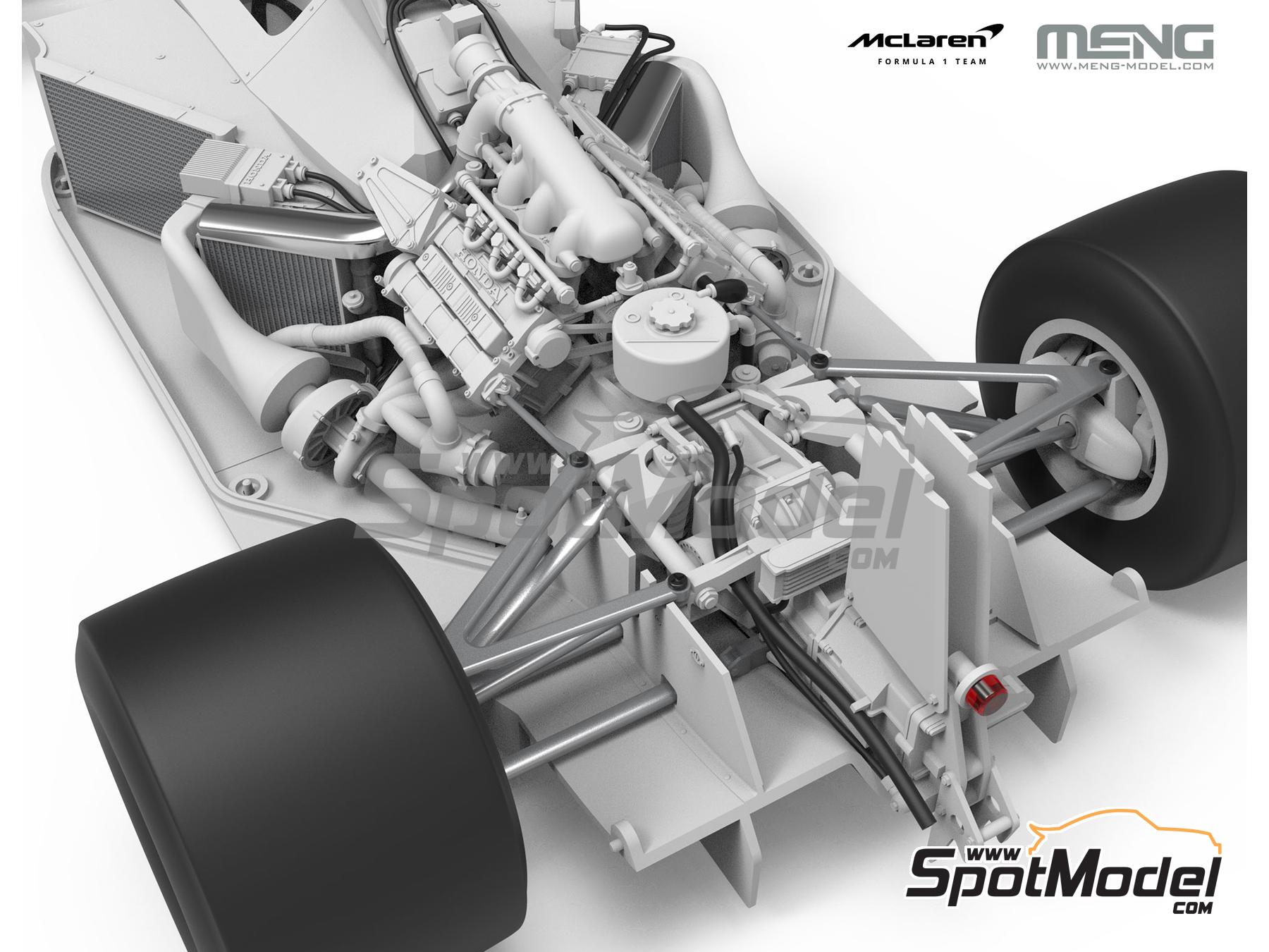 Meng Model RS-004: Car scale model kit 1/12 scale - McLaren Honda MP4/4 ...