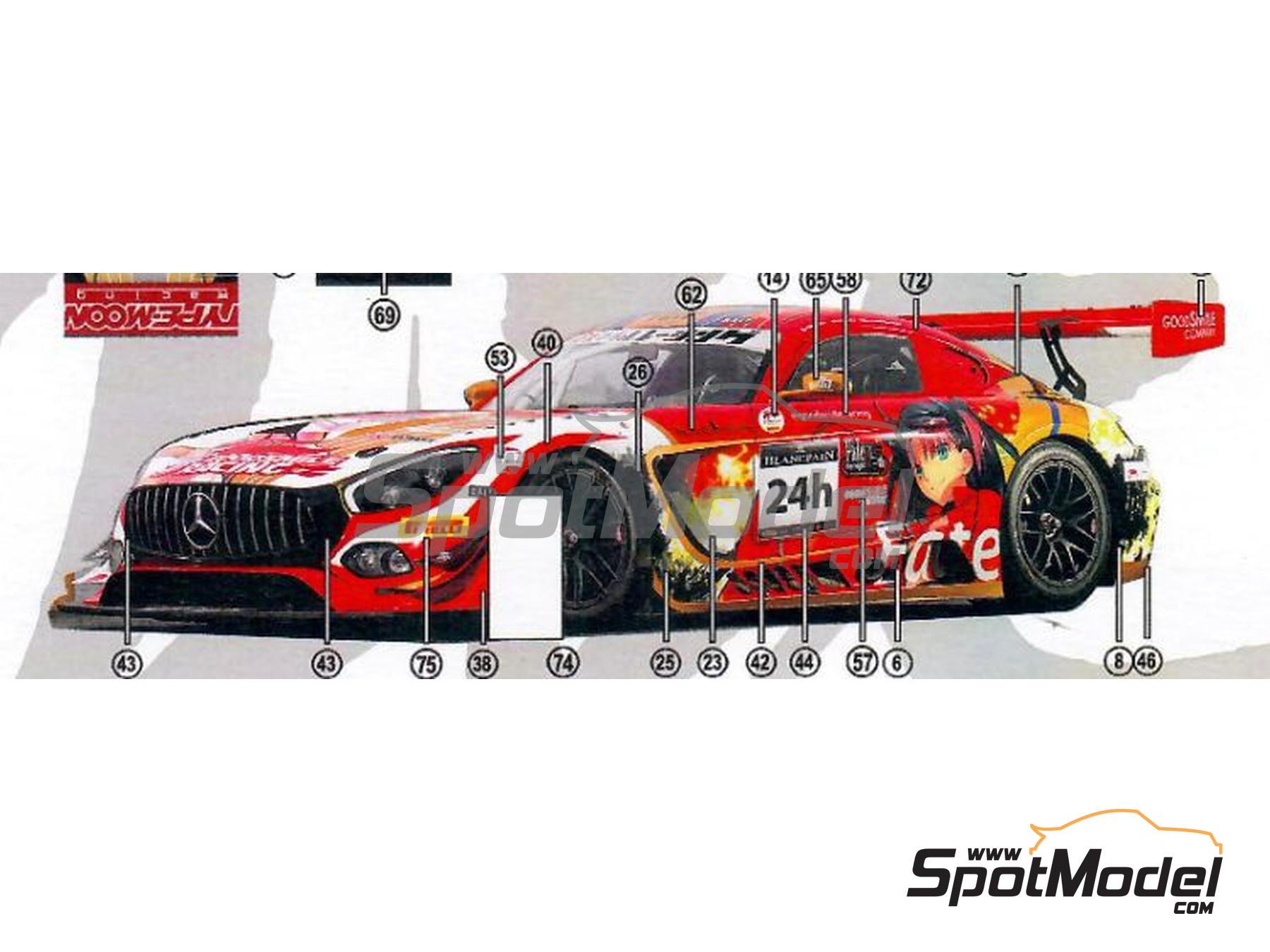 Miniature CS020: Marking / livery 1/24 scale - Mercedes AMG GT3 Evo ...