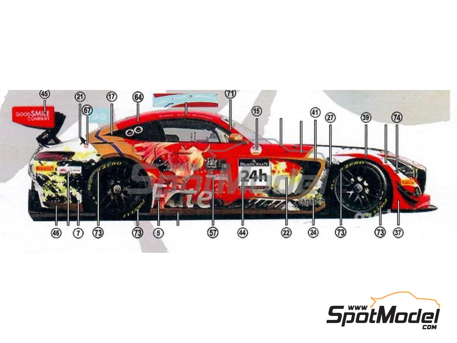 Miniature CS020: Marking / livery 1/24 scale - Mercedes AMG GT3 Evo ...