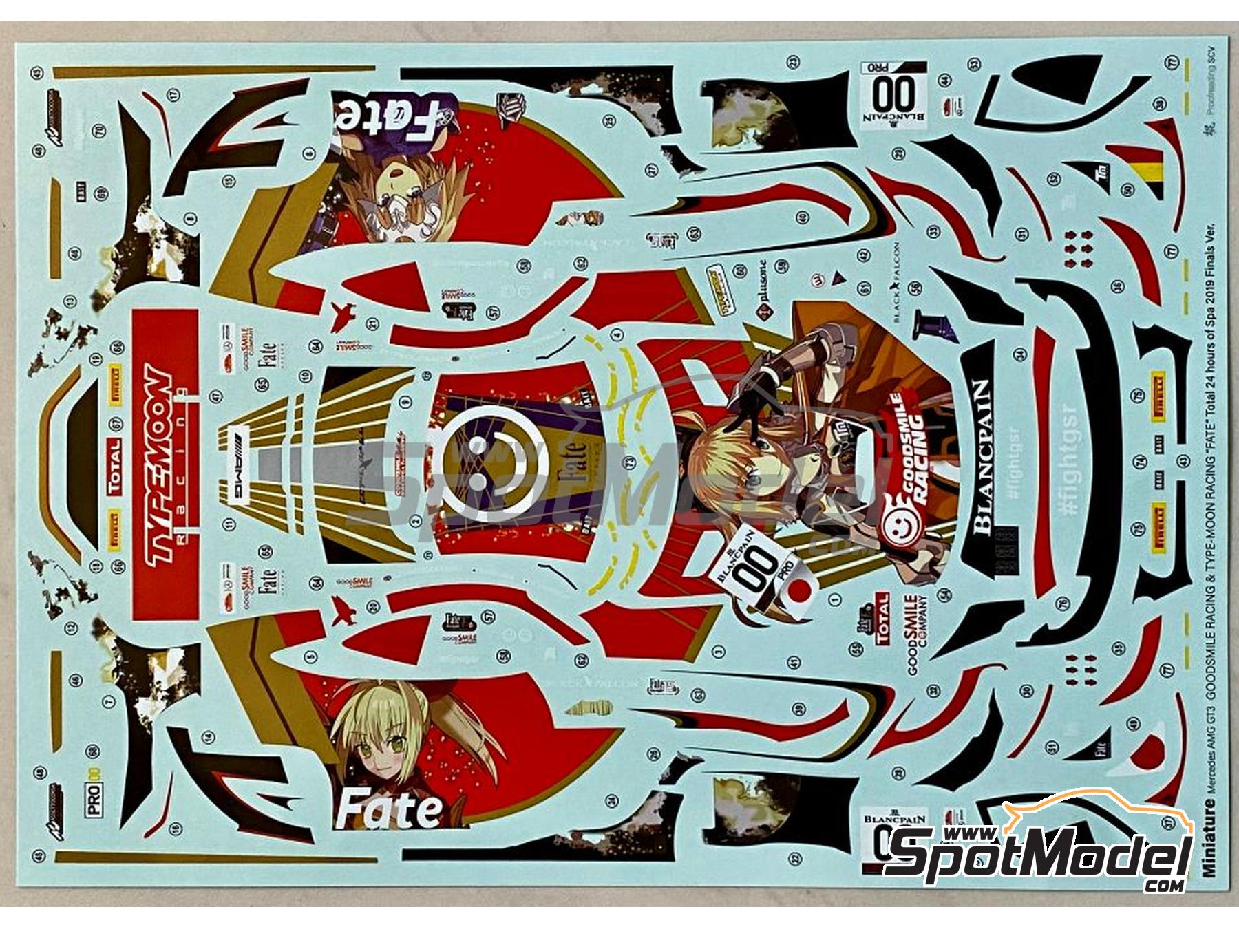 Miniature CS021: Marking / livery 1/24 scale - Mercedes AMG GT3 Evo ...