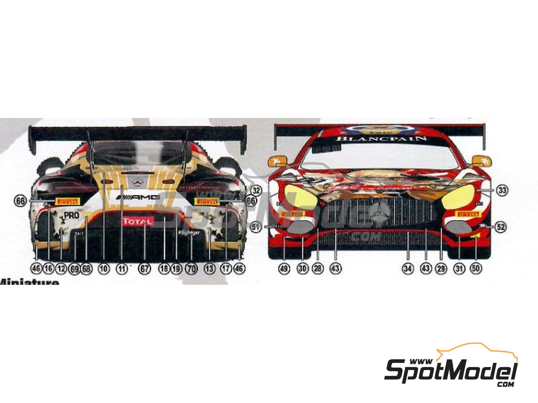 Miniature CS021: Marking / livery 1/24 scale - Mercedes AMG GT3 Evo ...