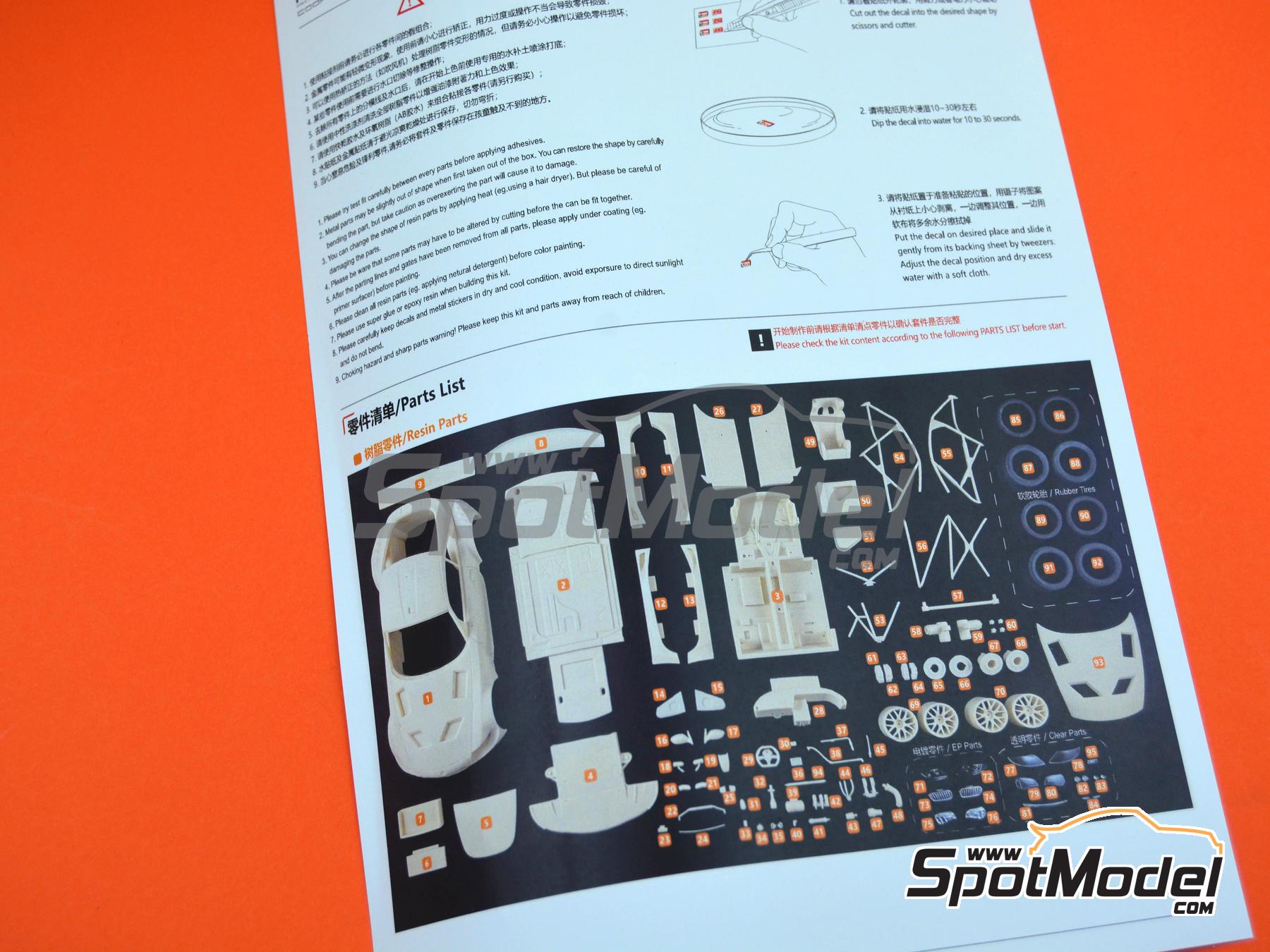 Miniature CS024: Car scale model kit 1/24 scale - BMW Z4M Coupe E86 GTR ...