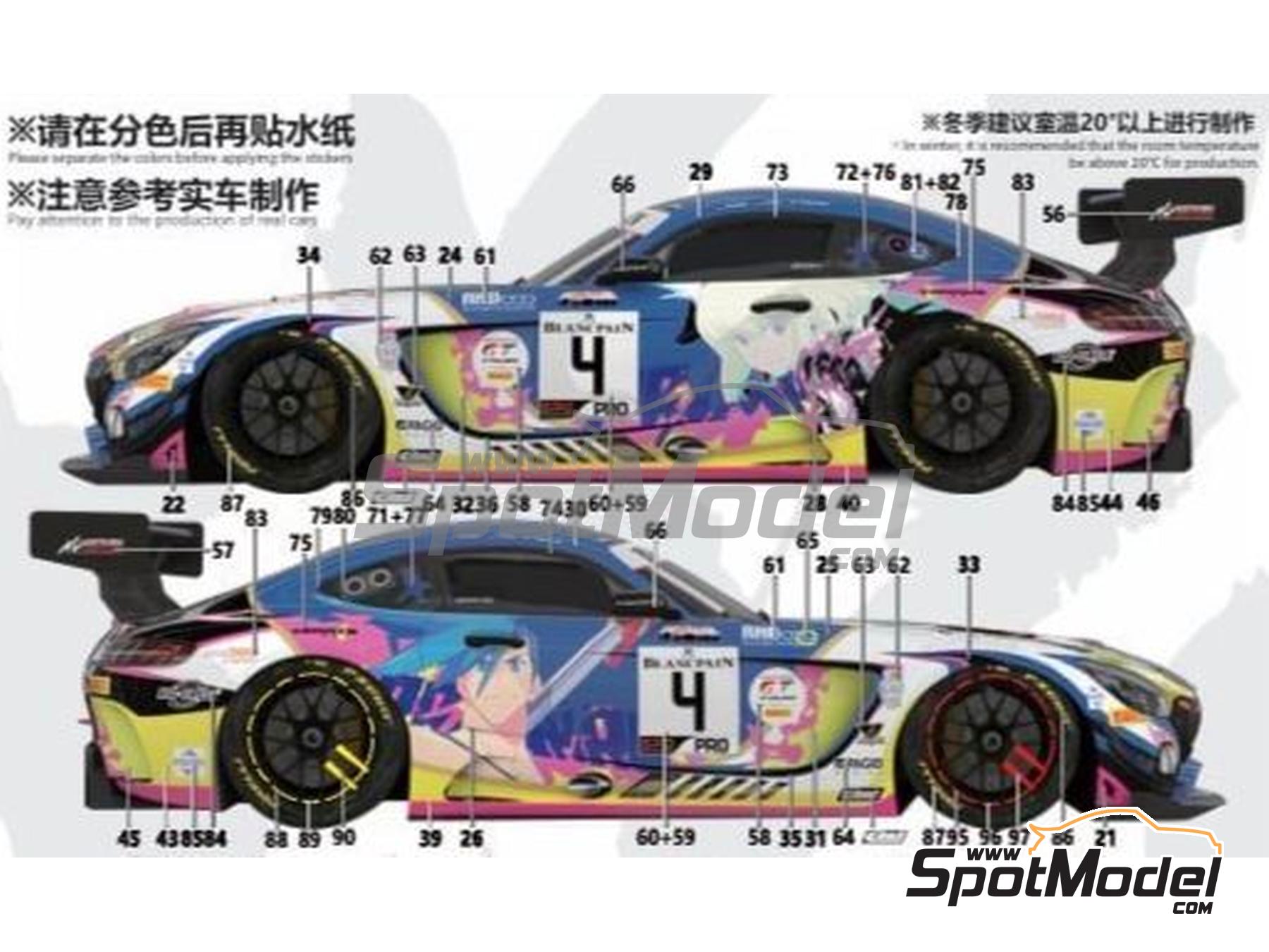 Miniature CS030: Marking / livery 1/24 scale - Mercedes AMG GT3 Evo ...