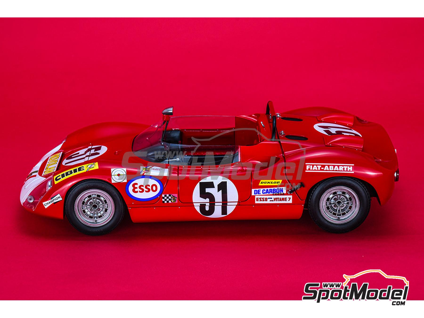 Model Factory Hiro K837: Car scale model kit 1/12 scale - Abarth 1000SP ...