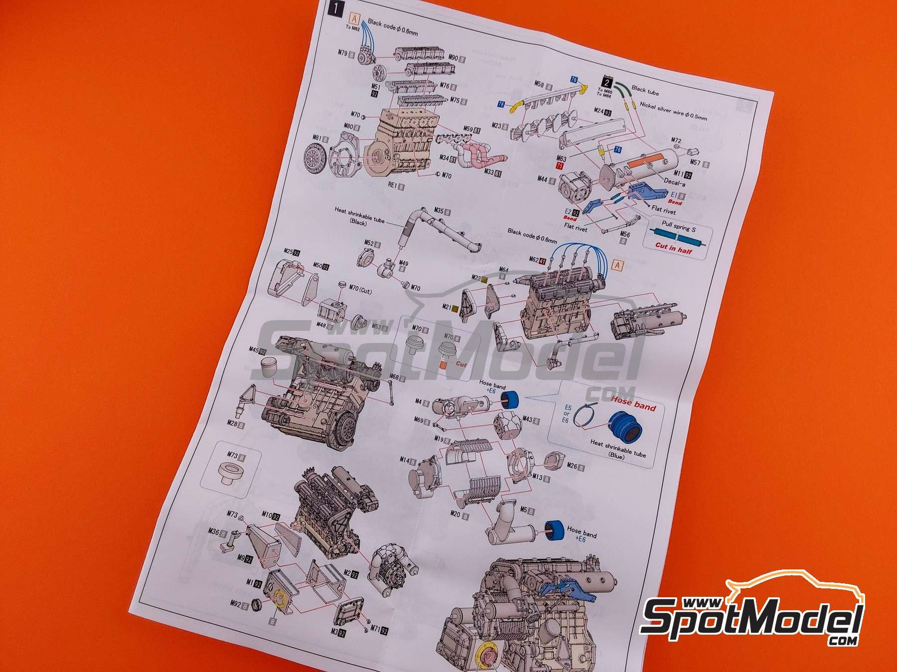 Model Factory Hiro KE015: Engine 1/12 scale - Lancia Delta S4 (ref. MFH ...
