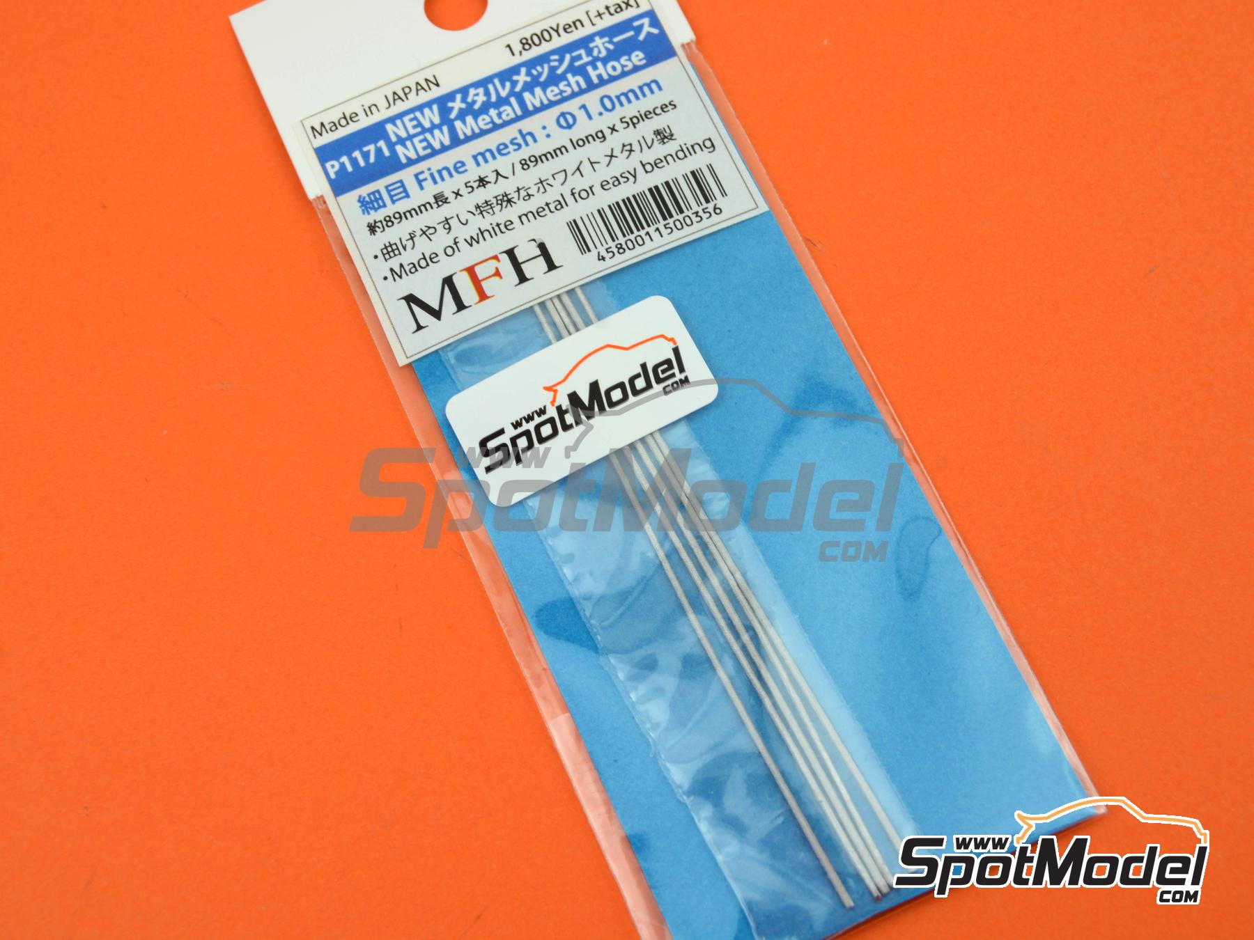 Model Factory Hiro P1171: Pipe - Fine mesh pipes 1 mm - 5 units (ref ...