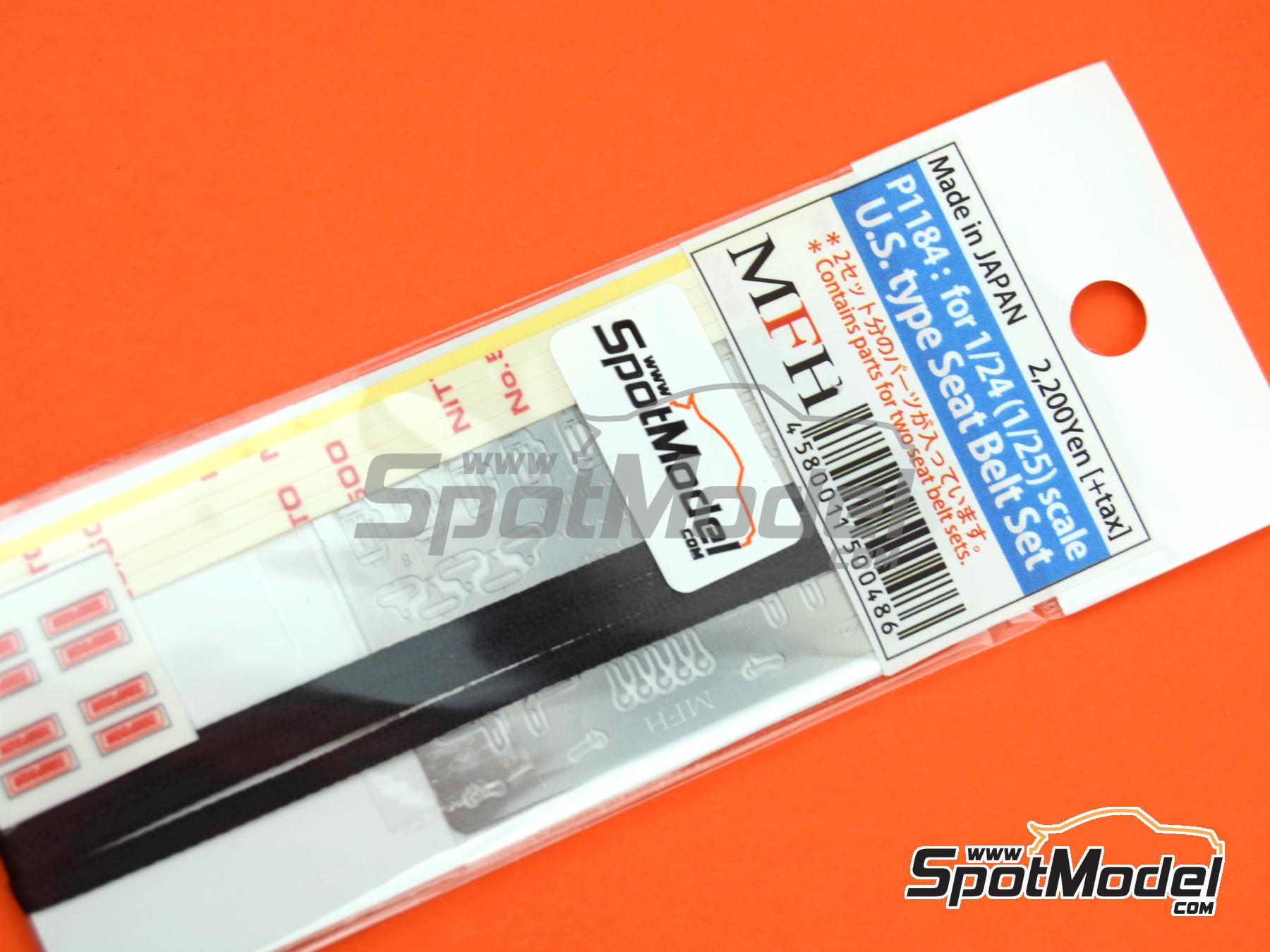 Model Factory Hiro P1184: Seatbelts 1/24 scale - U.S. Type Simpson ...